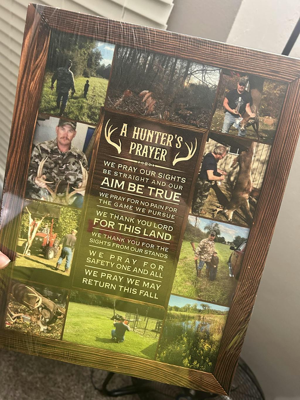 Hunters Prayer Photo Collage, Hunting Gift, Outdoorsman Gift, Cabin ...