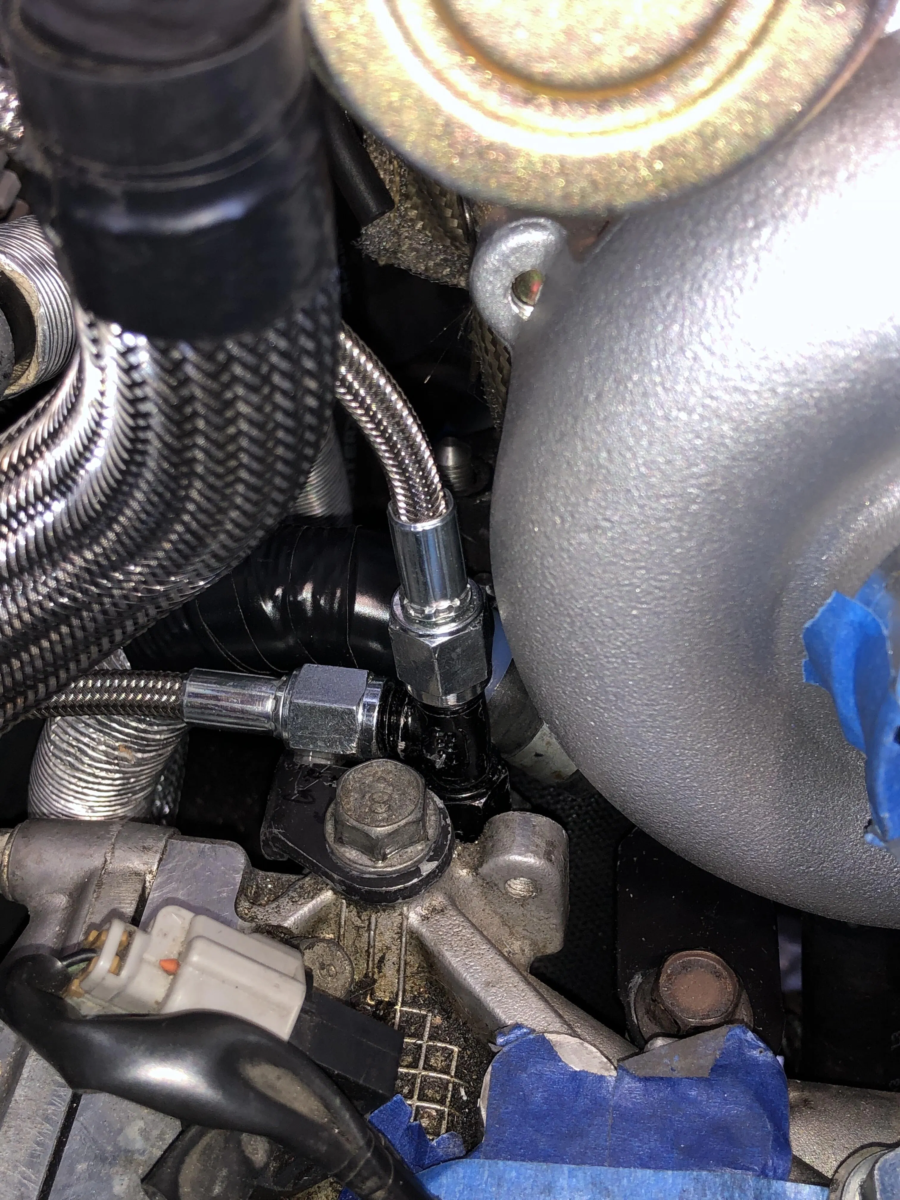 IAG Performance Stock Location Turbo Oil Feed & AVCS Line 2006-2014 WRX ...