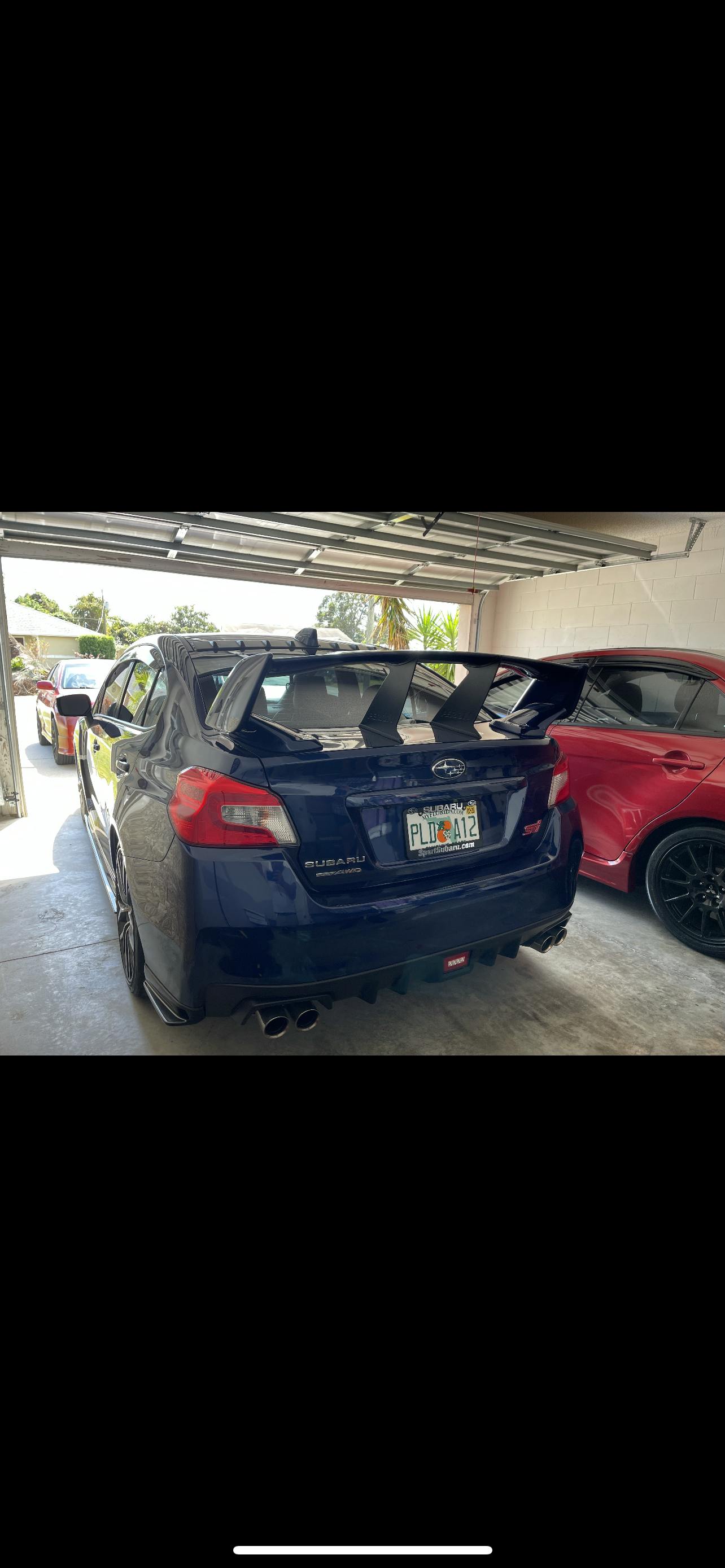 Perrin Wing Stabilizer Black 2015-2021 WRX / 2015-2021 STI - Subimods.com