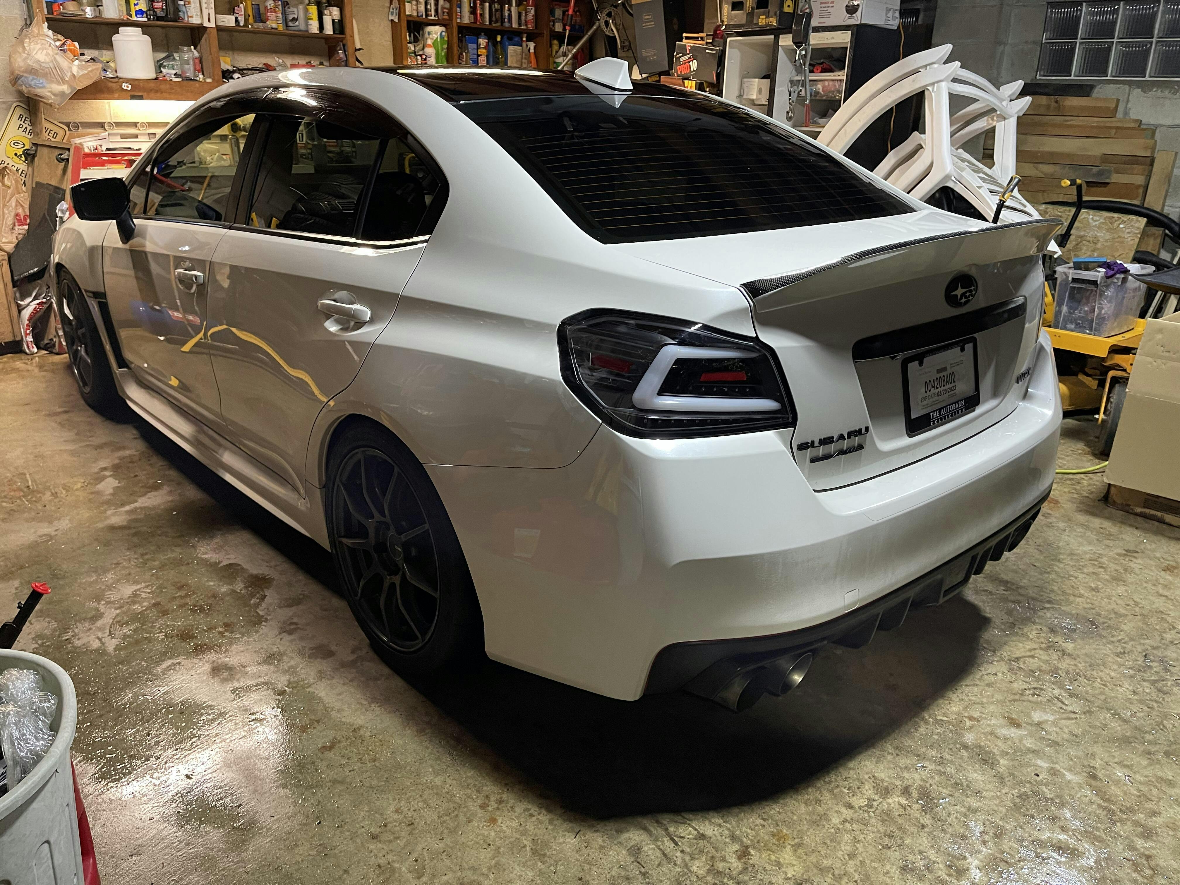 Spec-D Sequential LED Tail Lights Black Housing w/ Clear Lens and White ...