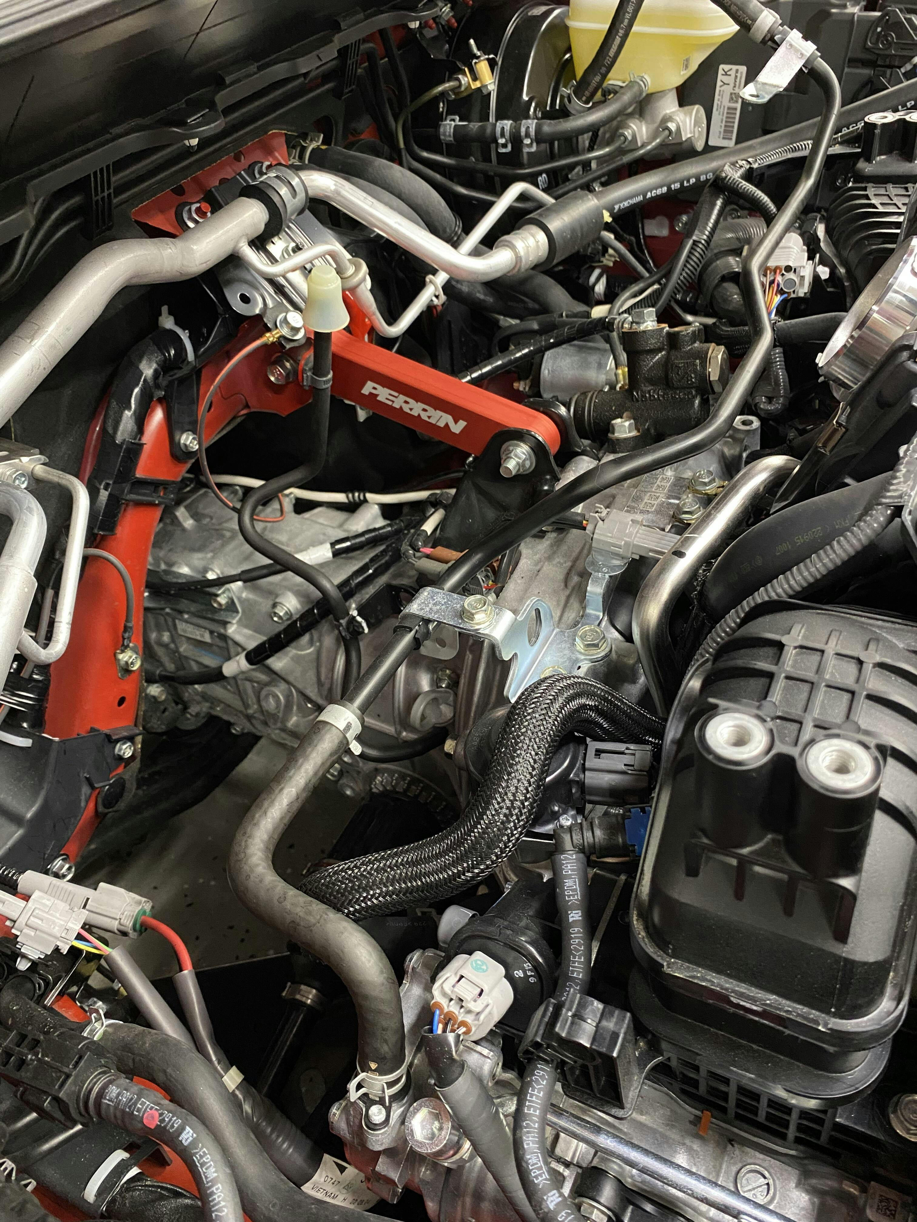 Perrin Pitch Stop Mount Red 2002-2021 WRX / STI / LGT/ FXT - Subimods.com