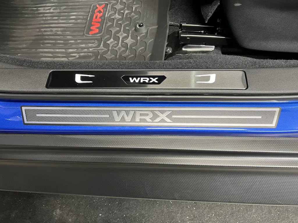 Subaru OEM WRX Logo Door Sill Plates 2015-2024 - Subimods — Subimods.com