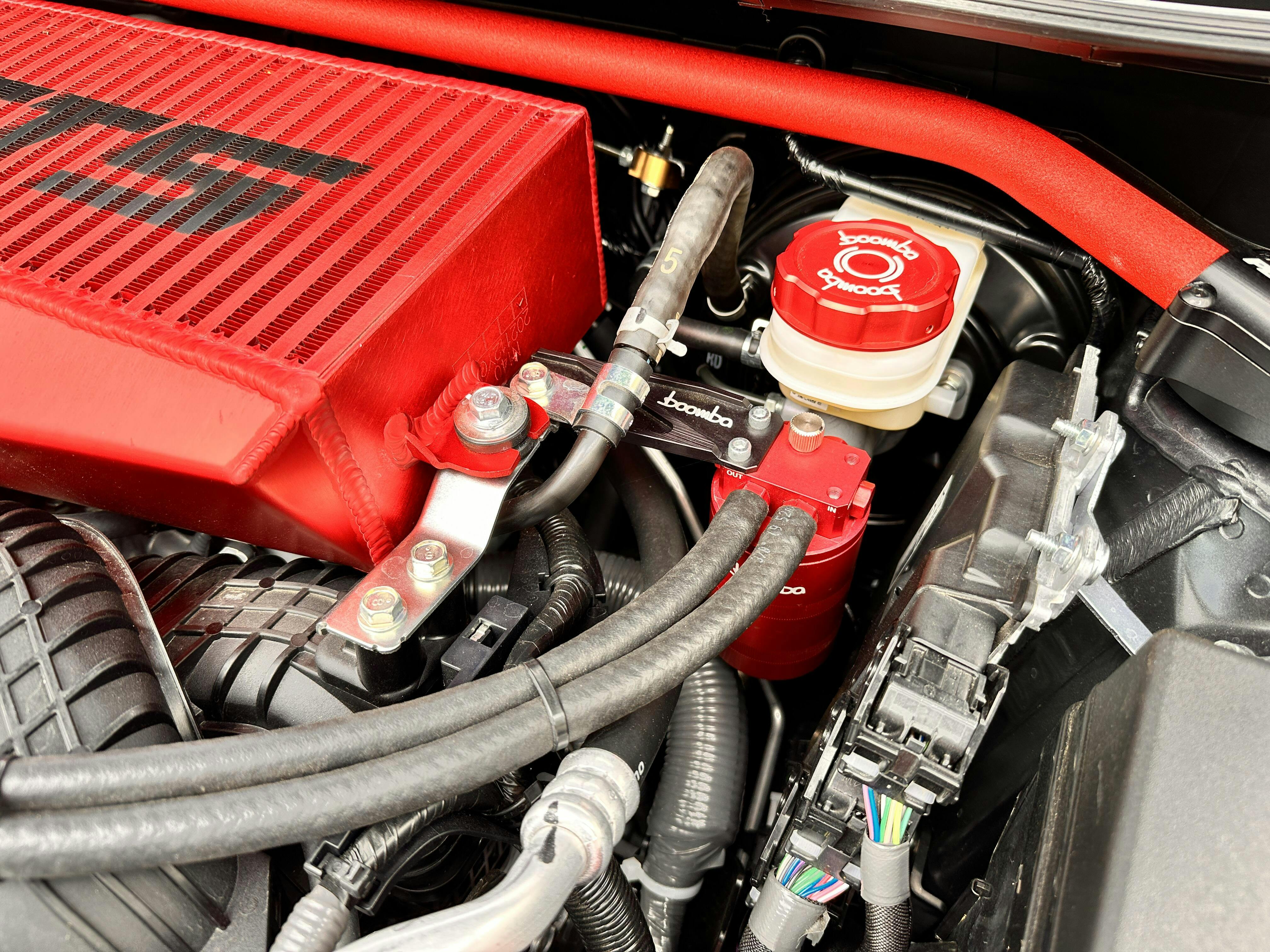 Aluminum Brake Reservoir Cap Red WRX STI 2002-2024 | Subimod — Subimods.com