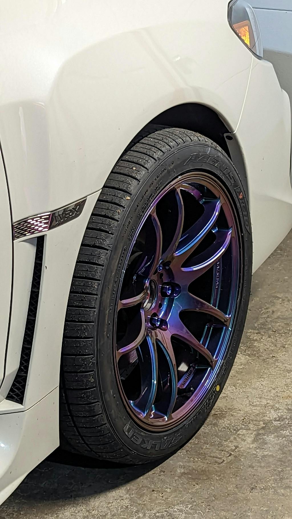 WORK Emotion CR Kiwami Asterism Black 18x9.5 +38mm 5x114.3 - Subimods.com