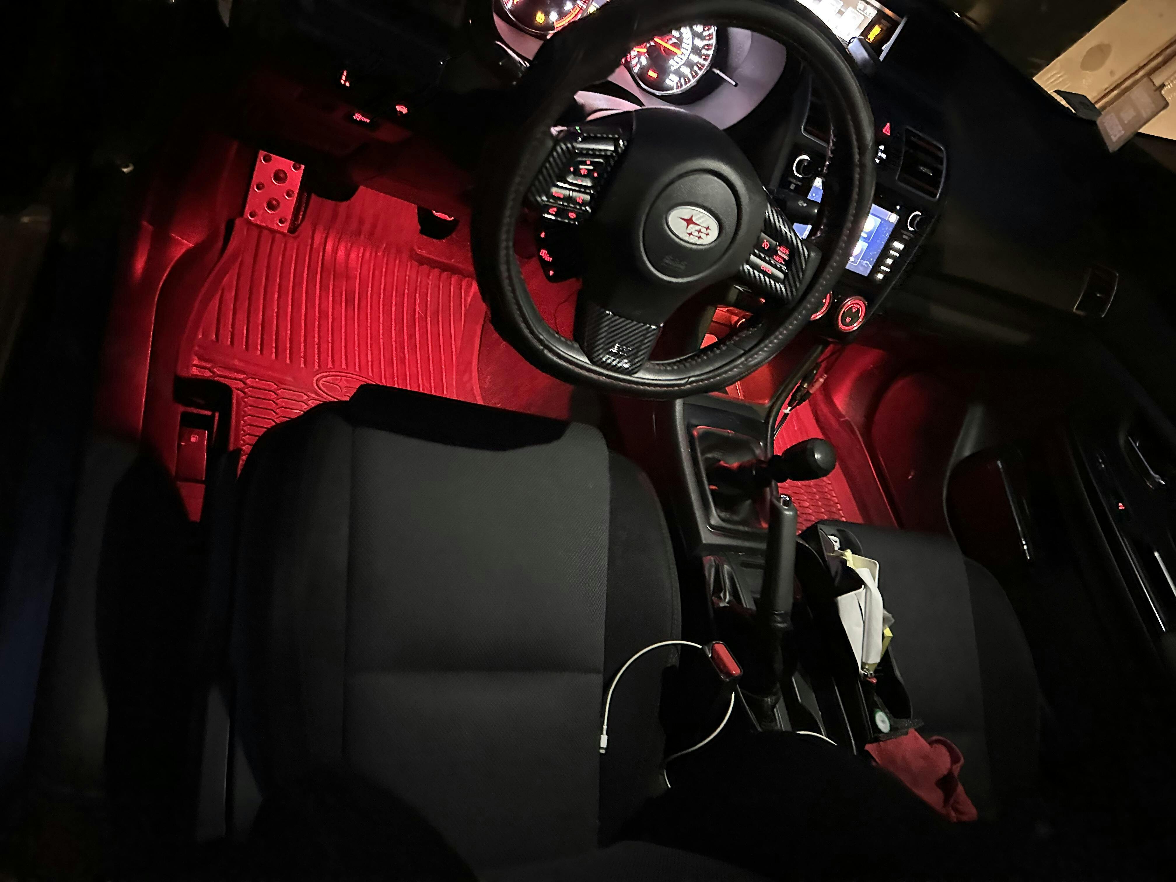 Subaru OEM Footwell Illumination Kit Red 2012-2021 WRX / 2012-2021 STI ...