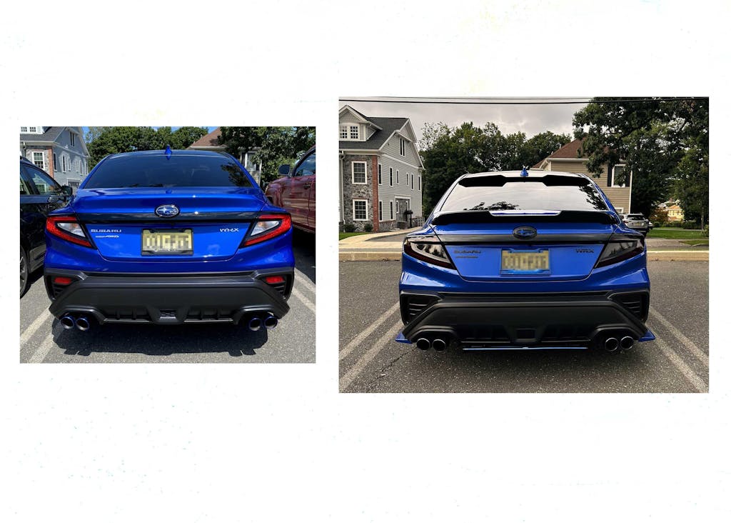 Subaru OEM STI Rear Under Spoiler Red 2022-2024 WRX - Subimods.com