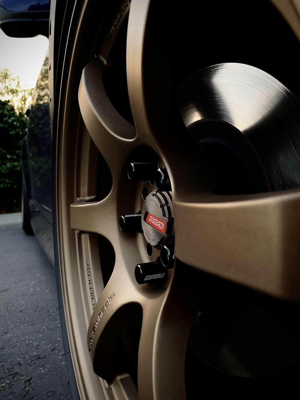 Volk Racing Dura-Nut L42 Straight Type 12X1.25 Lock and Nut Set Black ...