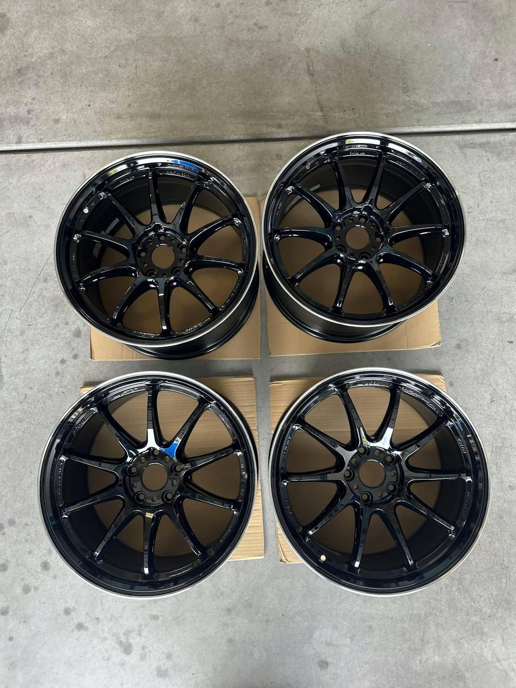 WORK Emotion ZR10 Black Diamond Rim Cut 18x9.5 +38mm 5x114.3 - Subimods.com