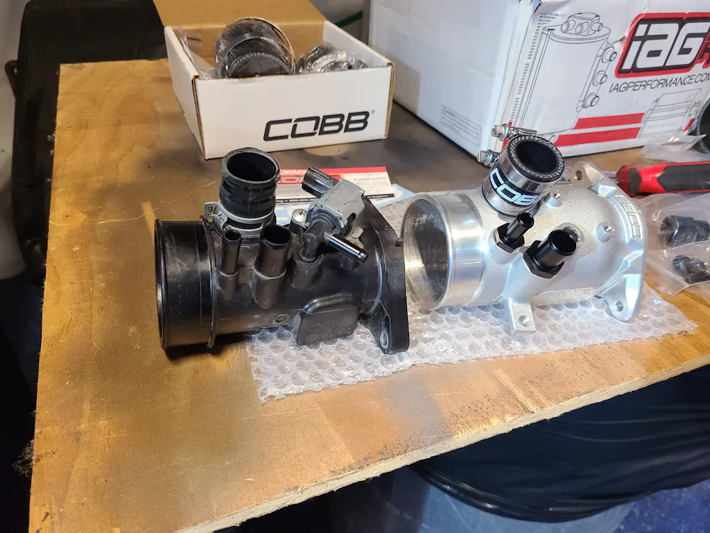 Cobb Cast Aluminum Turbo Inlet 2015-2021 WRX / 2014-2018 Forester XT ...