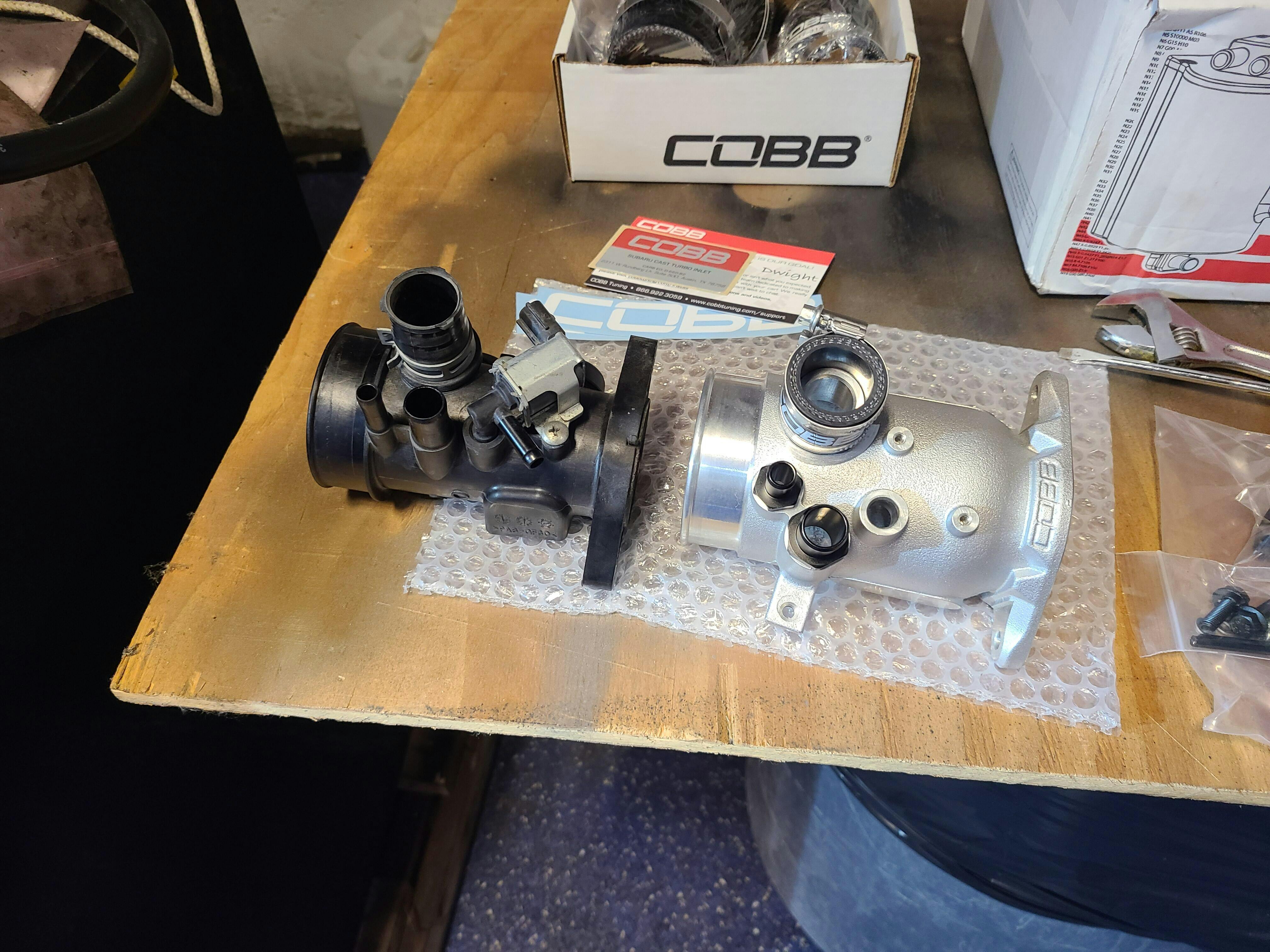 Cobb Cast Aluminum Turbo Inlet 2015-2021 WRX / 2014-2018 Forester XT ...