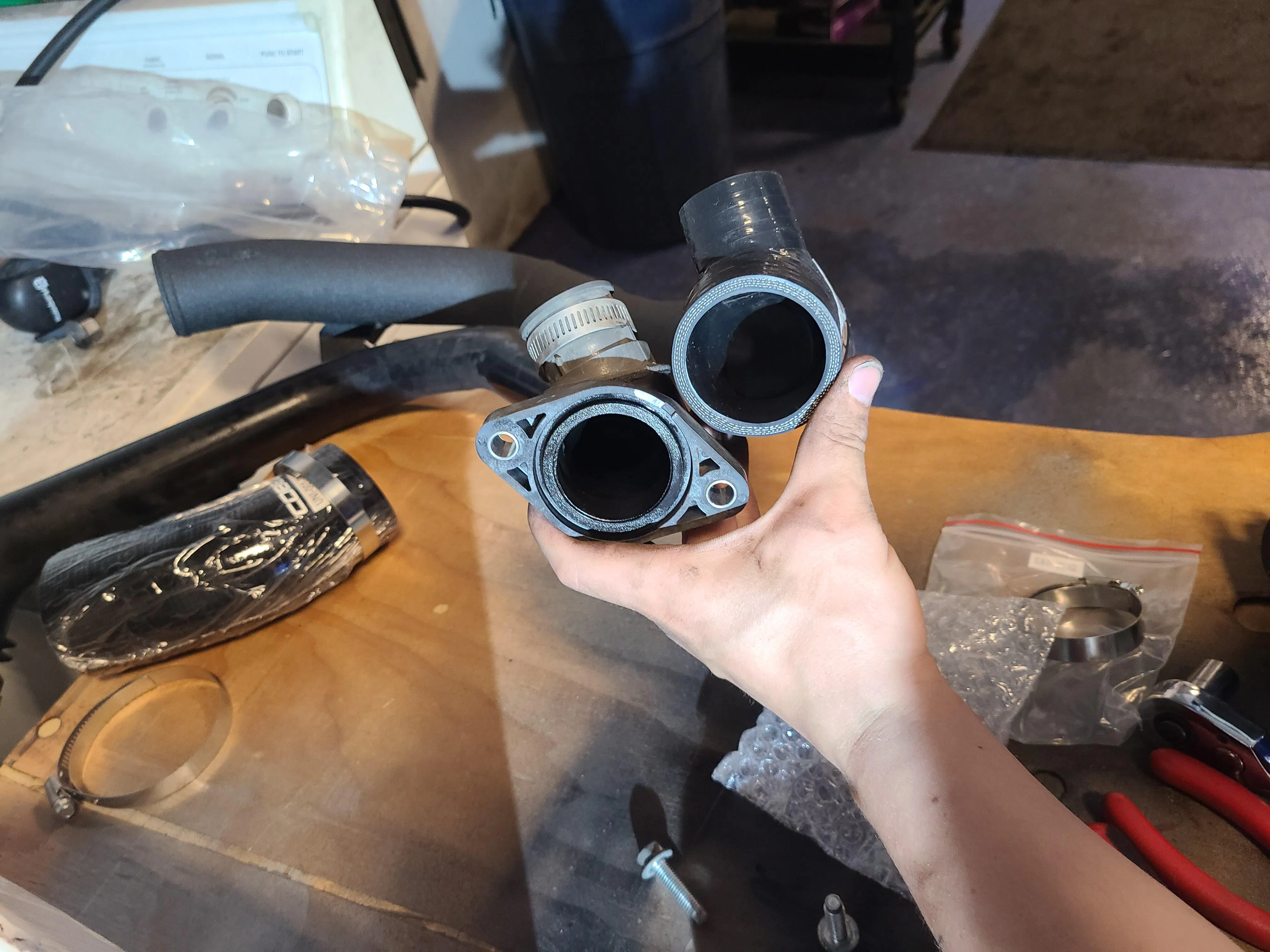 Cobb Charge Pipe Black 2015-2021 WRX - Subimods.com