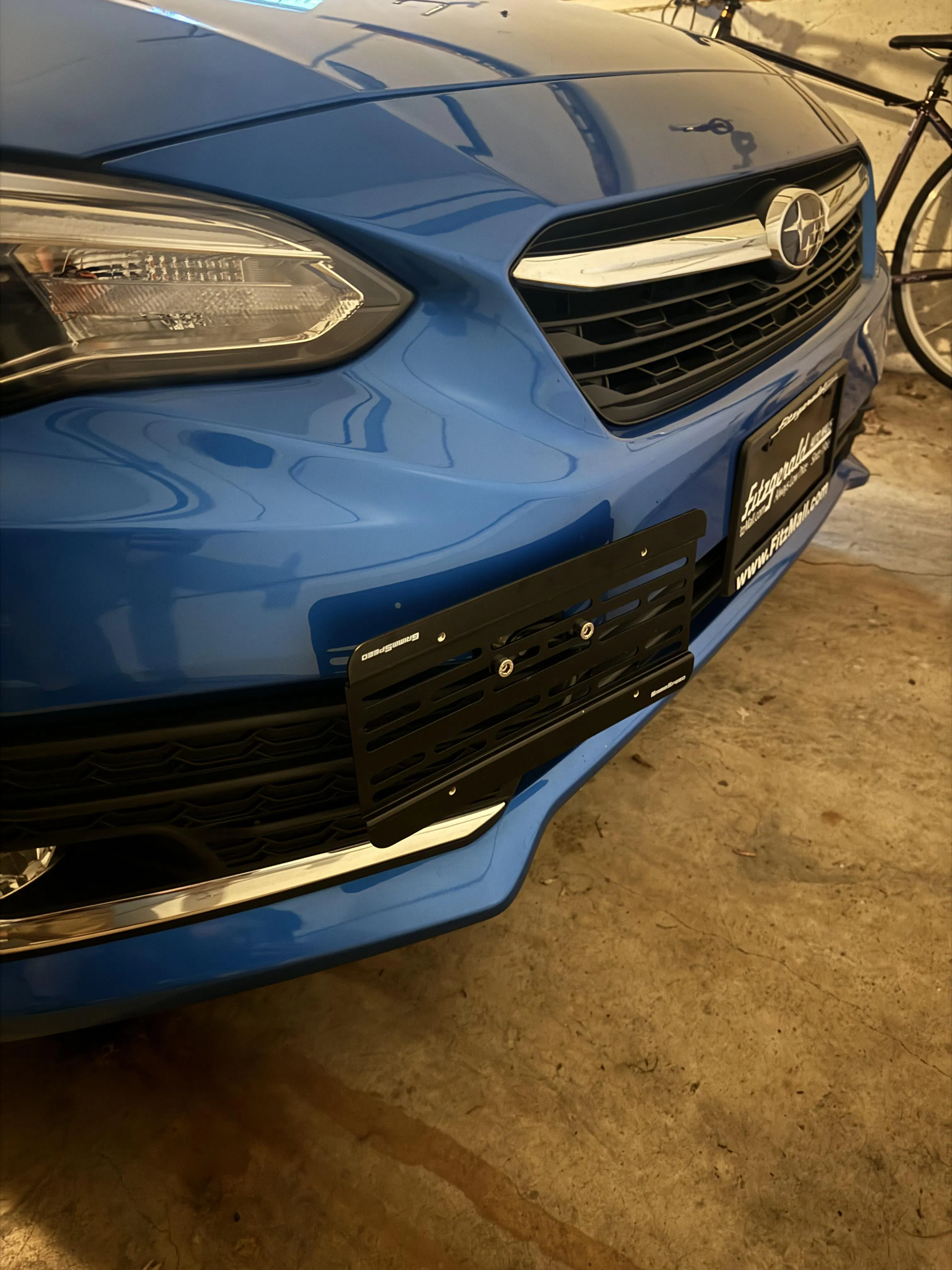 GrimmSpeed License Plate Relocation Kit 2018-2024 WRX / 2018-2021 STI ...