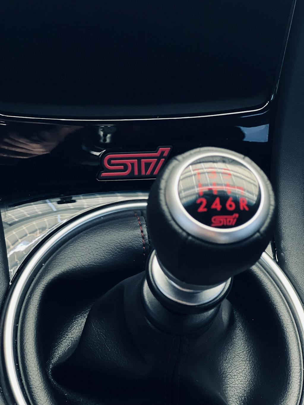 Subaru JDM STI Leather Shift Knob w/ Cherry Blossom Shift Pattern Most ...