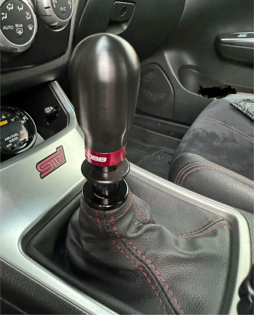 COBB Weighted Tall Shift Knob Black w/ Interchangeable Base 6 Speed ...