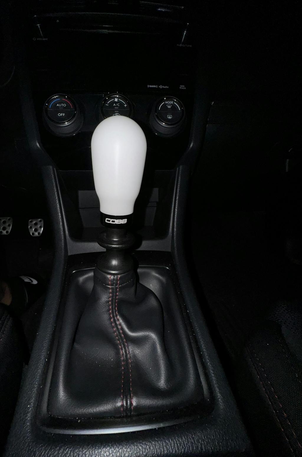 COBB Weighted Tall Shift Knob White w/ Interchangeable Base 6 Speed ...