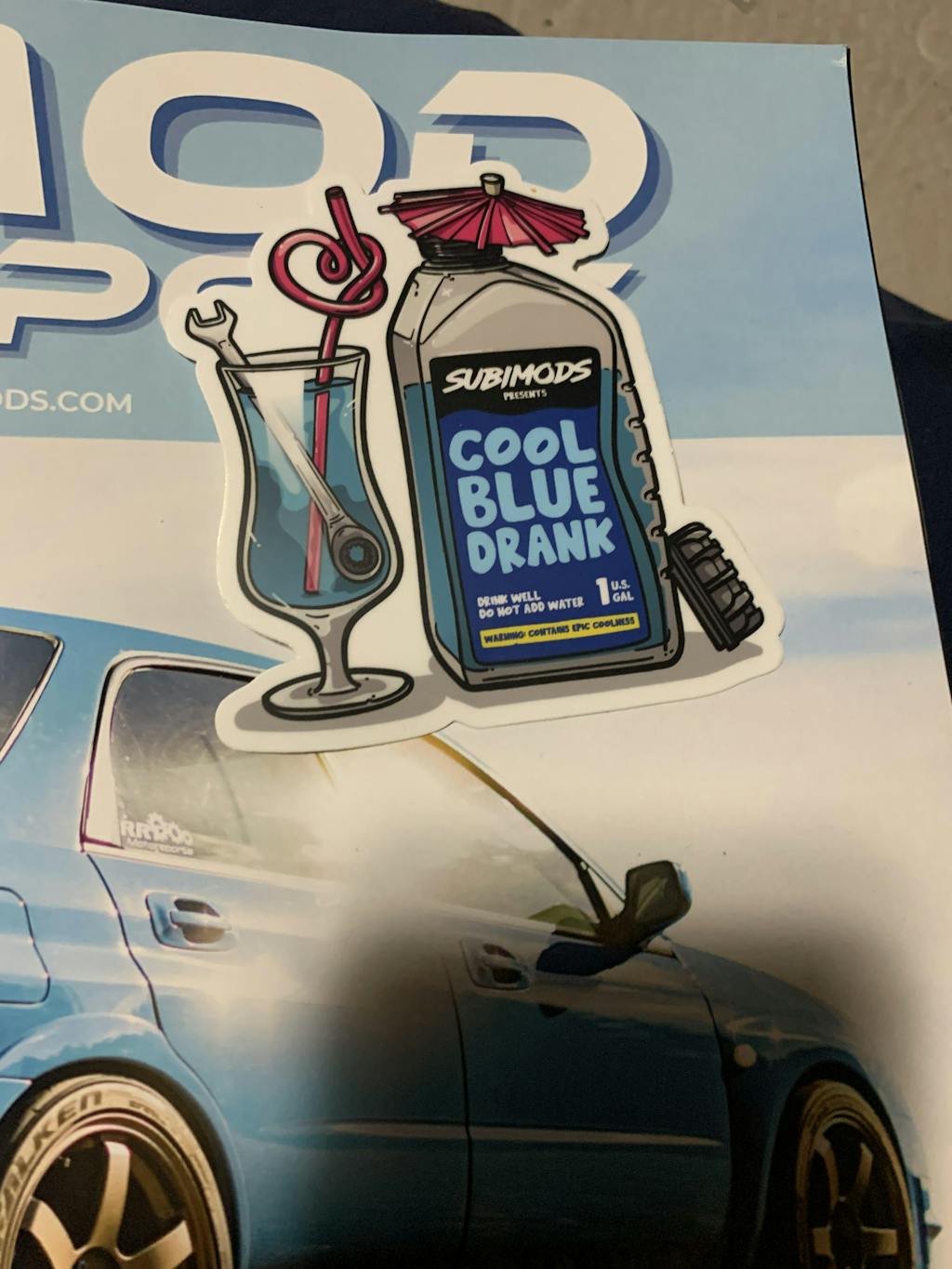 Subimods Official Guilty Pleasures Series "Cool Blue Drink" Slap ...