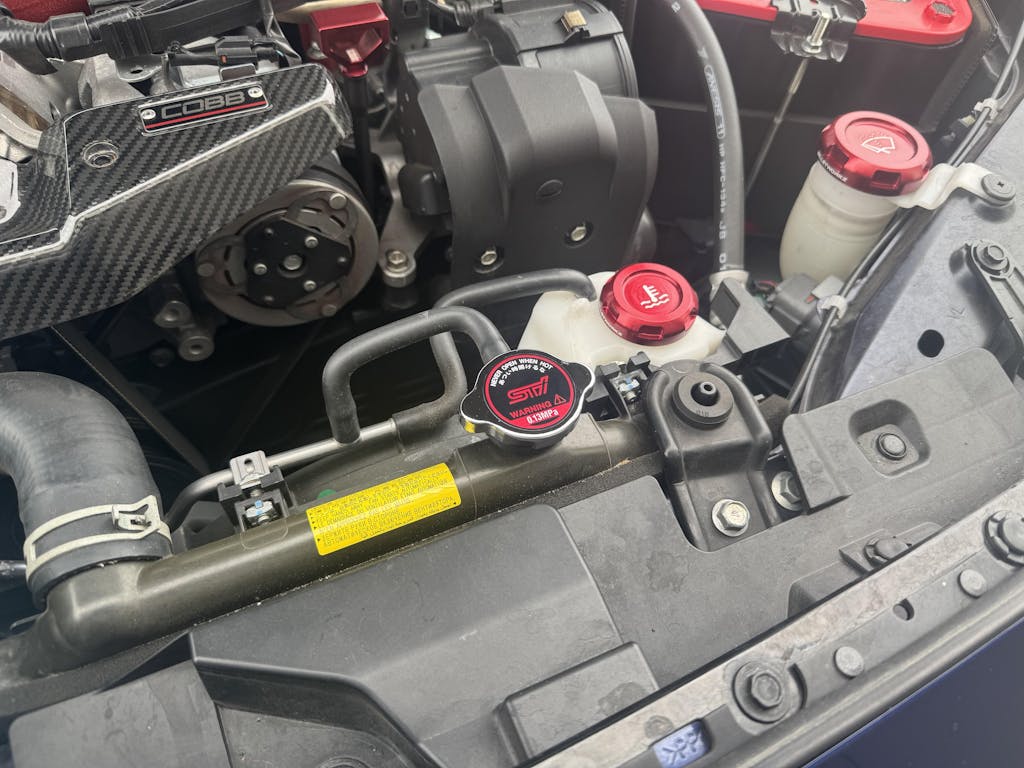 Subaru JDM STI 1.3 Bar High Pressure Radiator Cap Red - Subimods.com