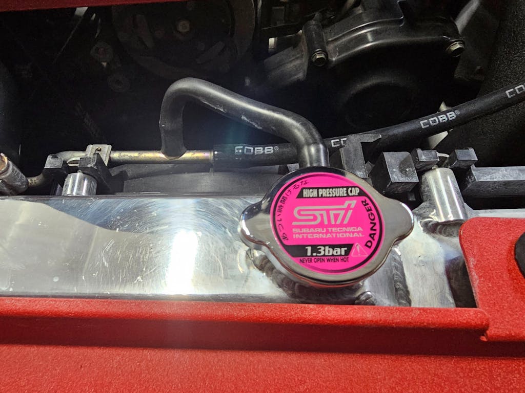 Subaru OEM STI 1.3 Bar High Pressure Radiator Cap Pink - Subimods.com