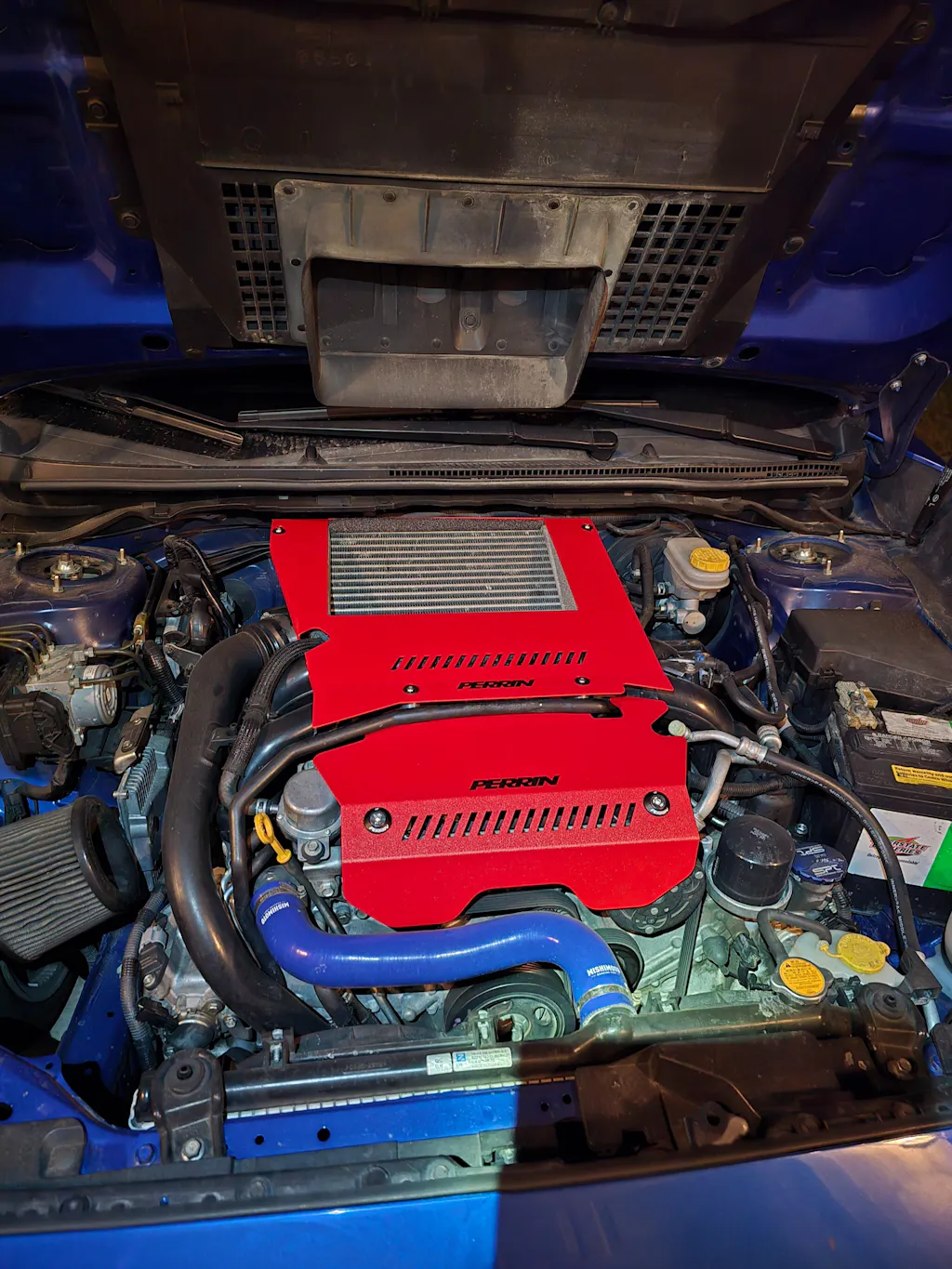 Perrin Engine Cover Kit Red for 2015-2021 WRX - Subimods — Subimods.com