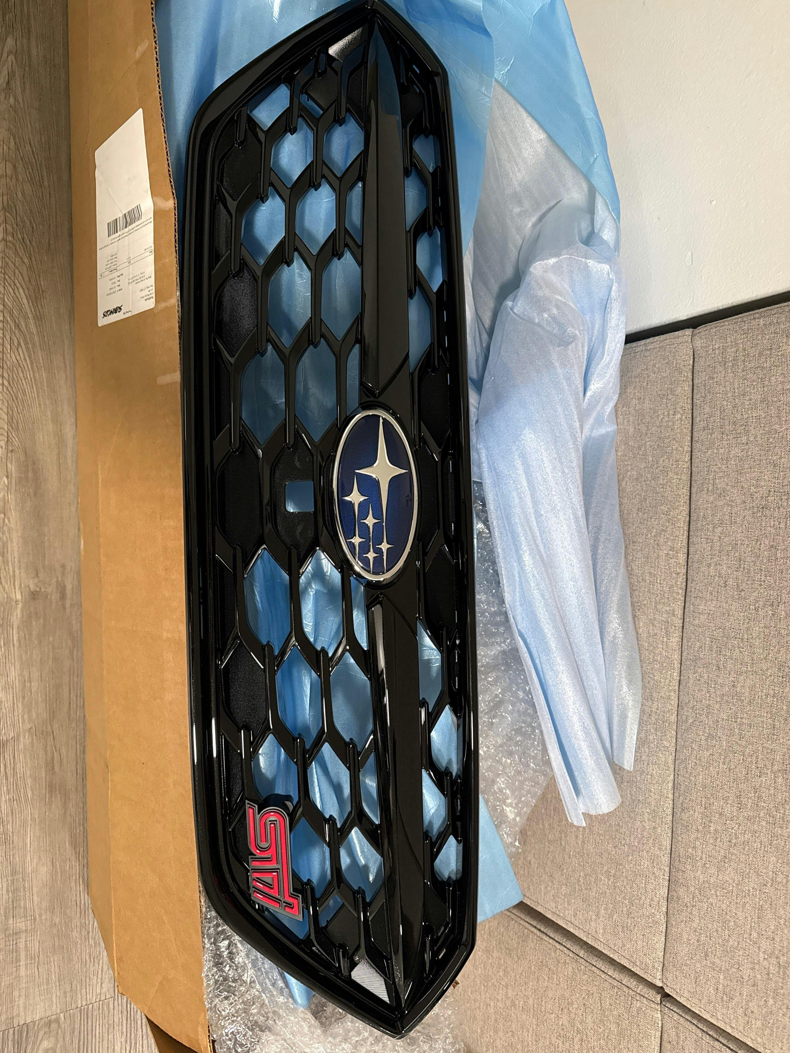 Subaru JDM STI S4 Front Grille Crystal Black Silica WRX — Subimods.com