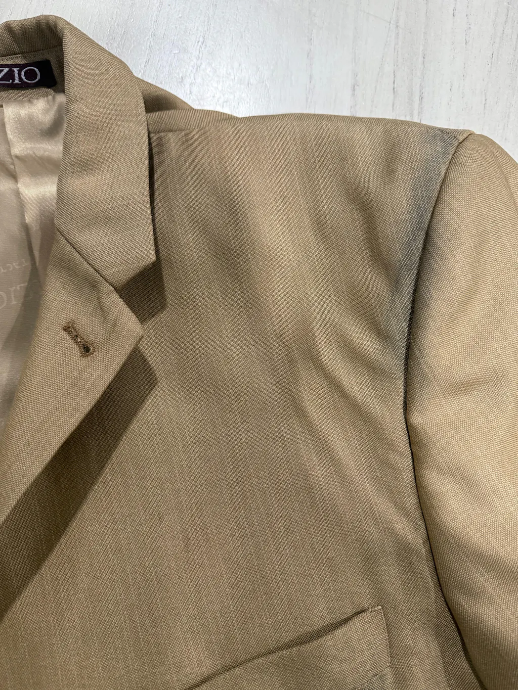 Wheat 3 Piece Modern Fit Suit 2 Button V-Neck Vest | Suits Outlets Men ...