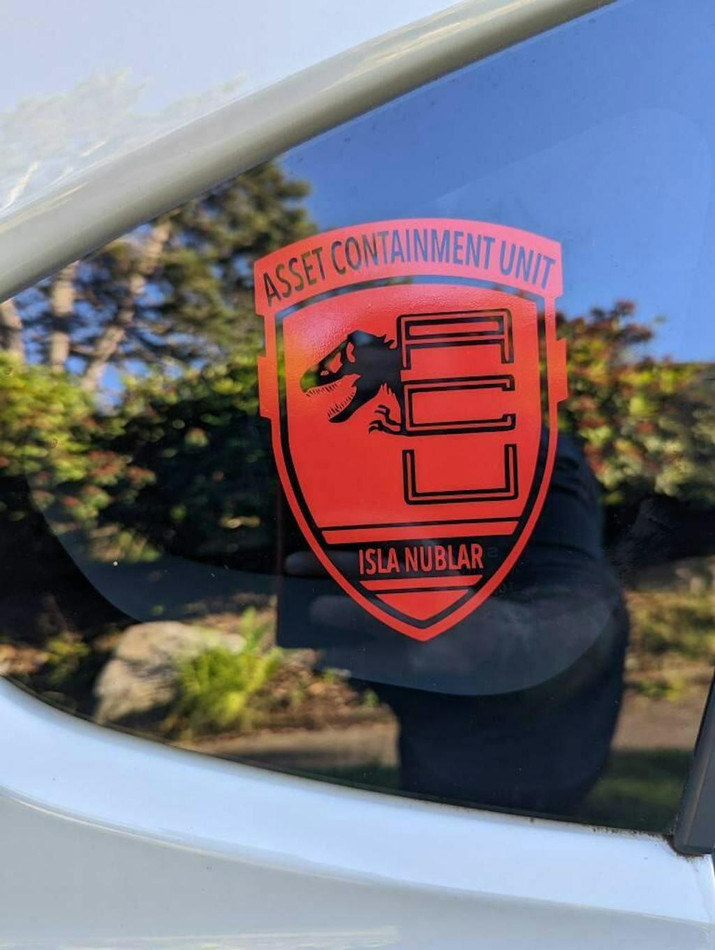 Summit Graphix | Jurassic Park Asset Containment Unit Car Sticker
