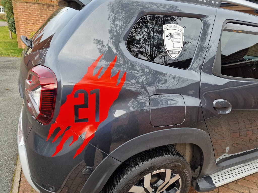 Summit Graphix | Original Jurassic Park Scratch Vehicle Jeep Decal Kit