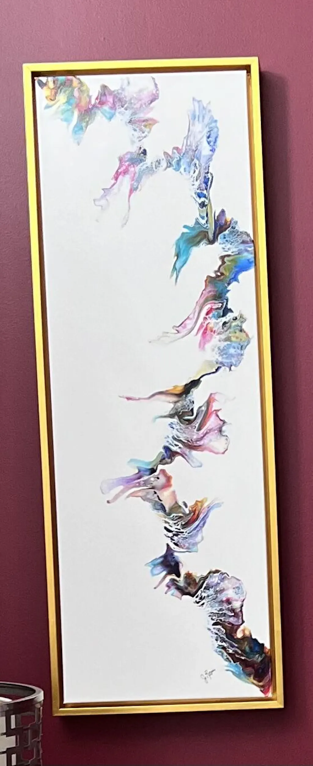 Gold Floater Frame for 1.5" Deep Art Canvas | Canvas Floater Frames ...