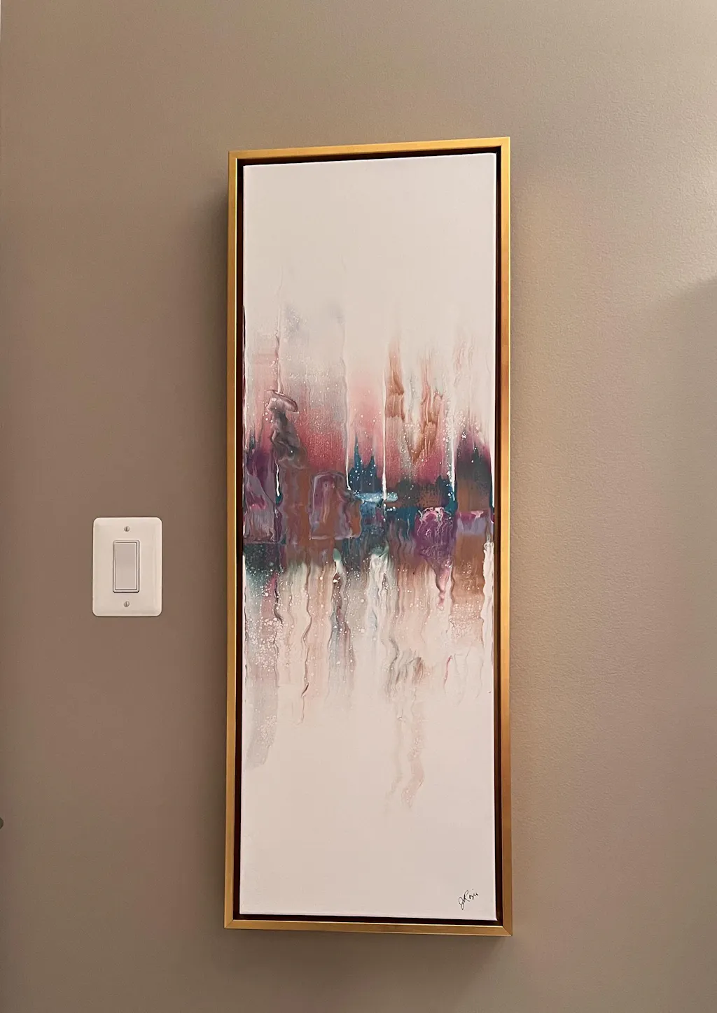 Gold Floater Frame for 1.5" Deep Art Canvas | Canvas Floater Frames ...