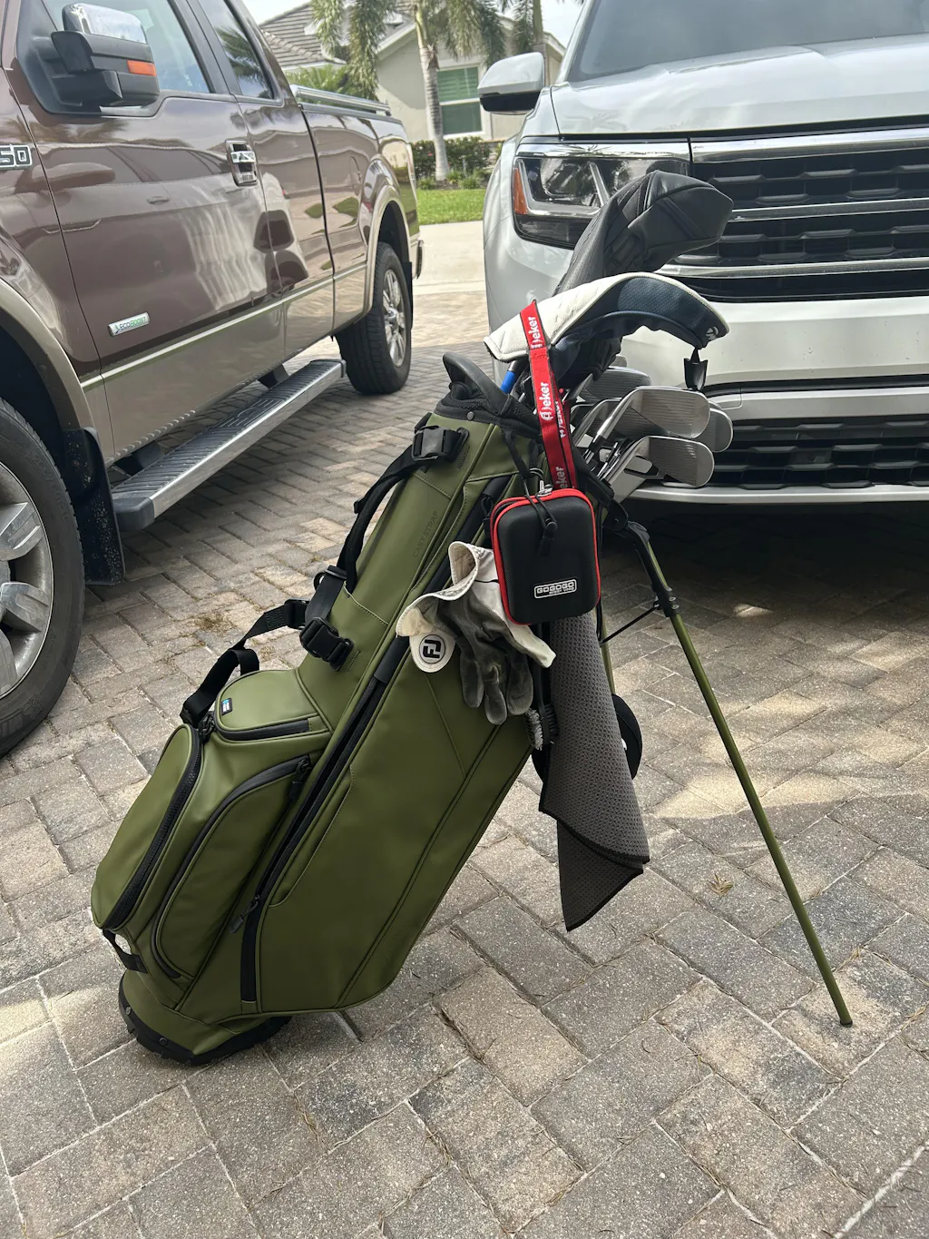 Ryder S-Class | Olive Leather Full Size Stand Bag – Sunday Golf