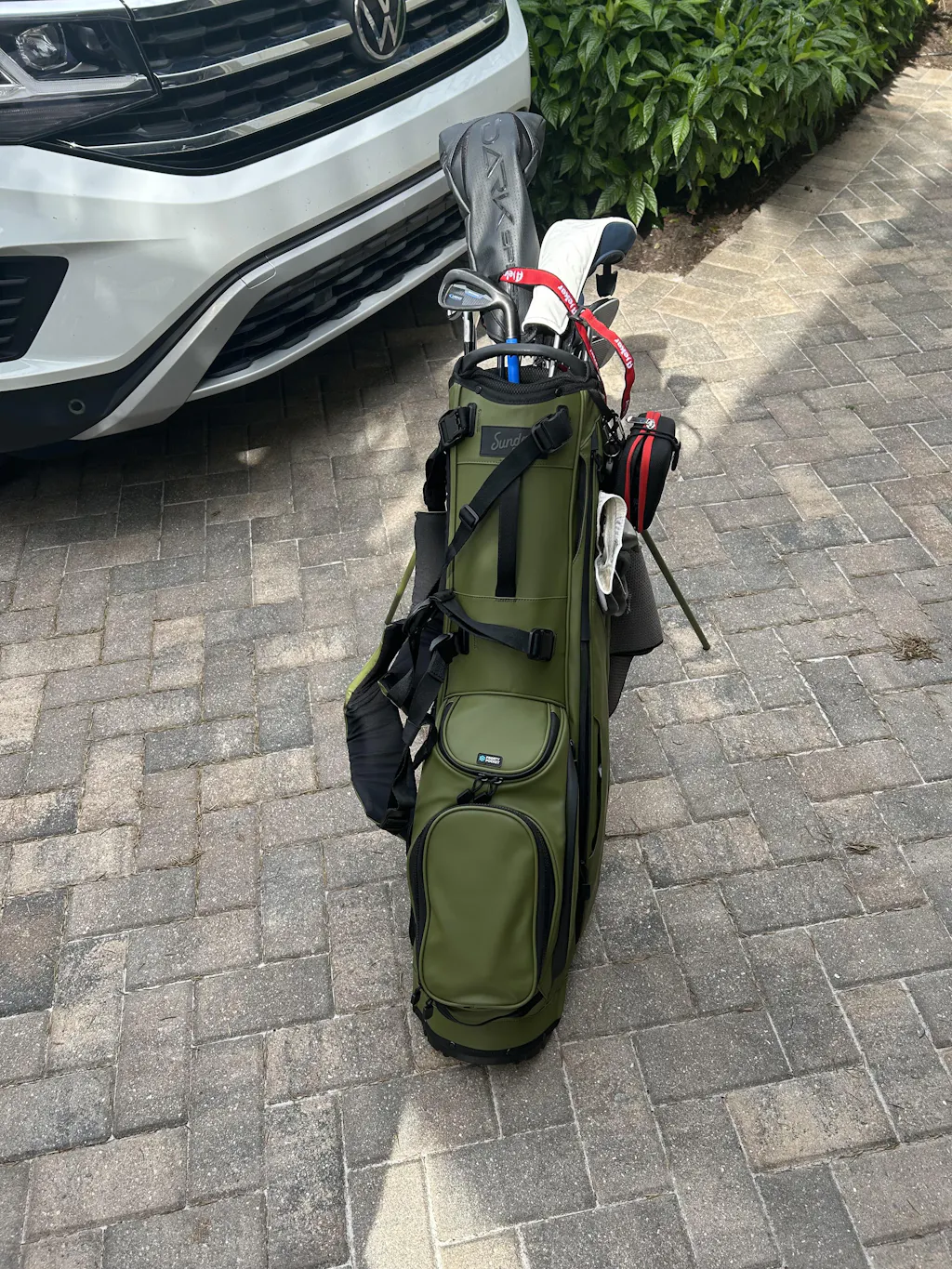 Ryder S-Class | Pink Leather Full Size Stand Bag – Sunday Golf