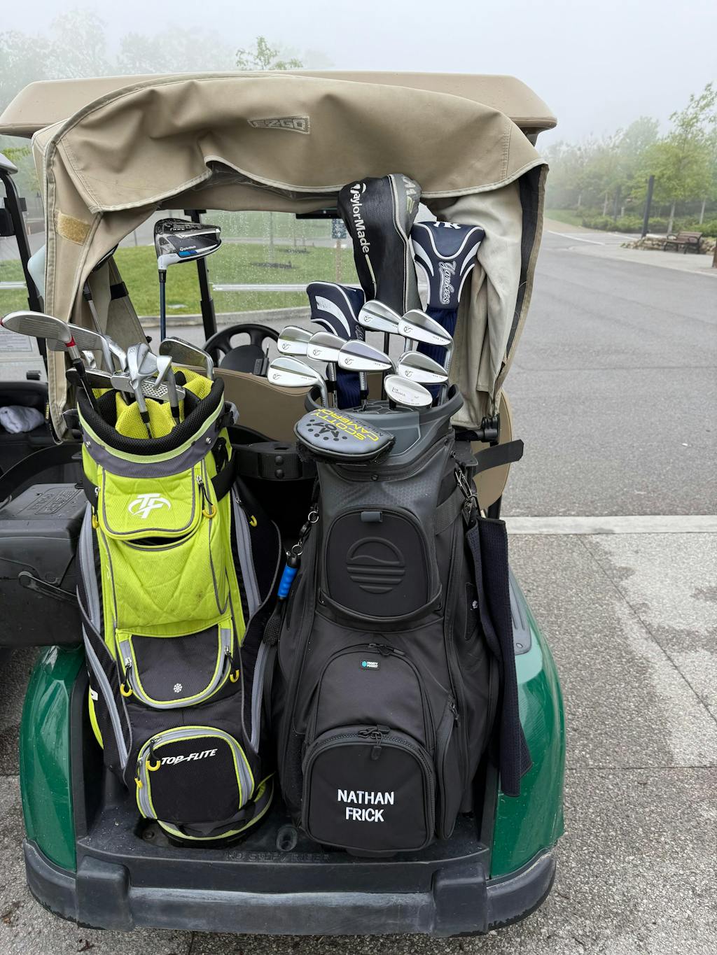 The Big Rig | Mossy Oak x Sunday Golf Cart Bag - Bottomland Camo