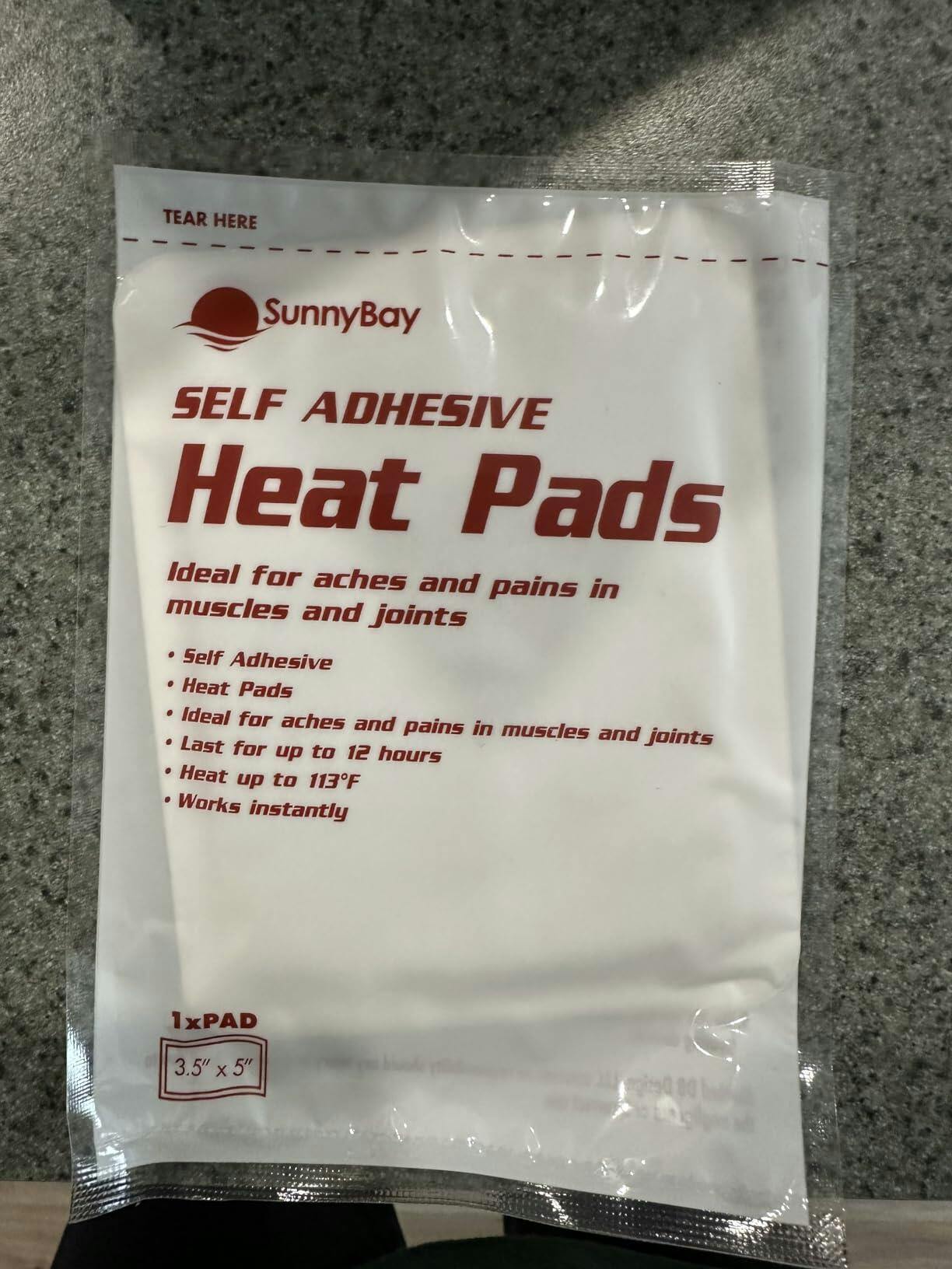 Disposable Heat Patches - Pack of 30 for Sore Back, Neck & Shoulder ...