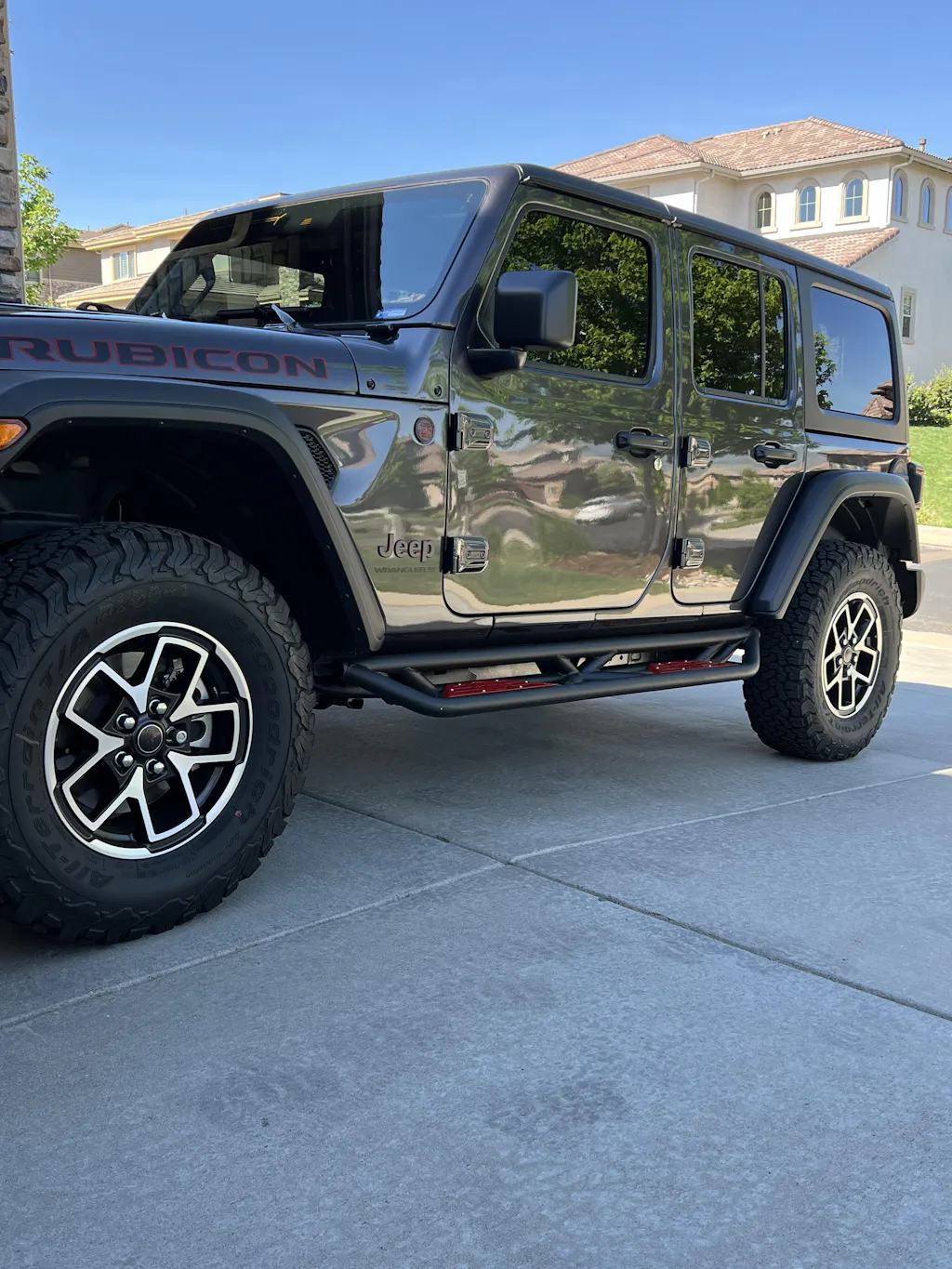 2018-2025 Jeep Wrangler 4xe JLU 4 Door Black Stainless Steel Running B