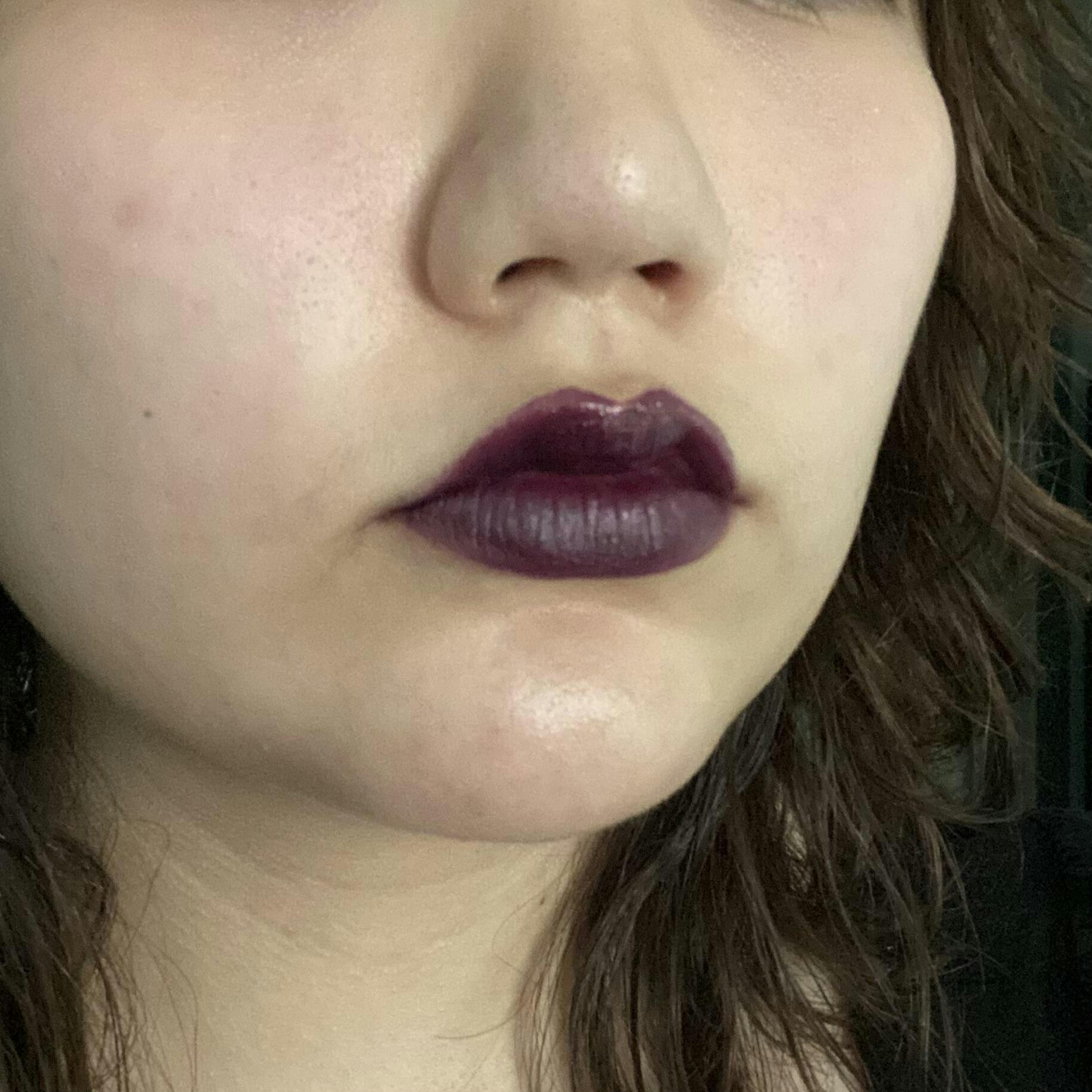 Dark Purple Lip Stain Sunset Makeup