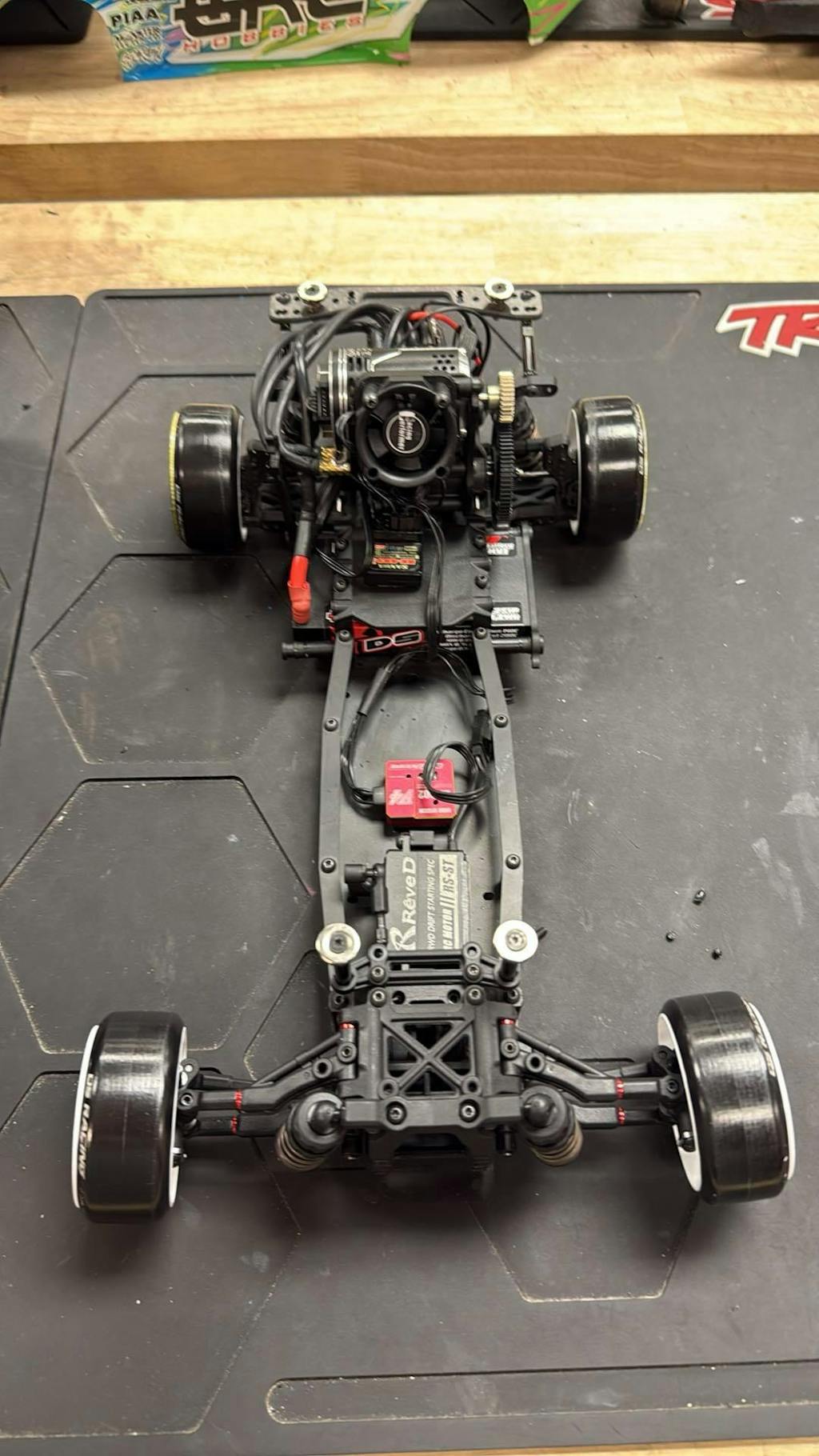 RDX Black FRP Main Chassis & Side Deck Set [Reve D] D1-BFS01 – Super-G R/C Drift Arena
