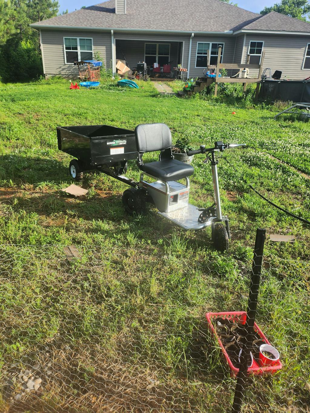 Electric Utility Tugger Cart - 24V 9Ah Battery, 2600lbs Towing Capacity ...