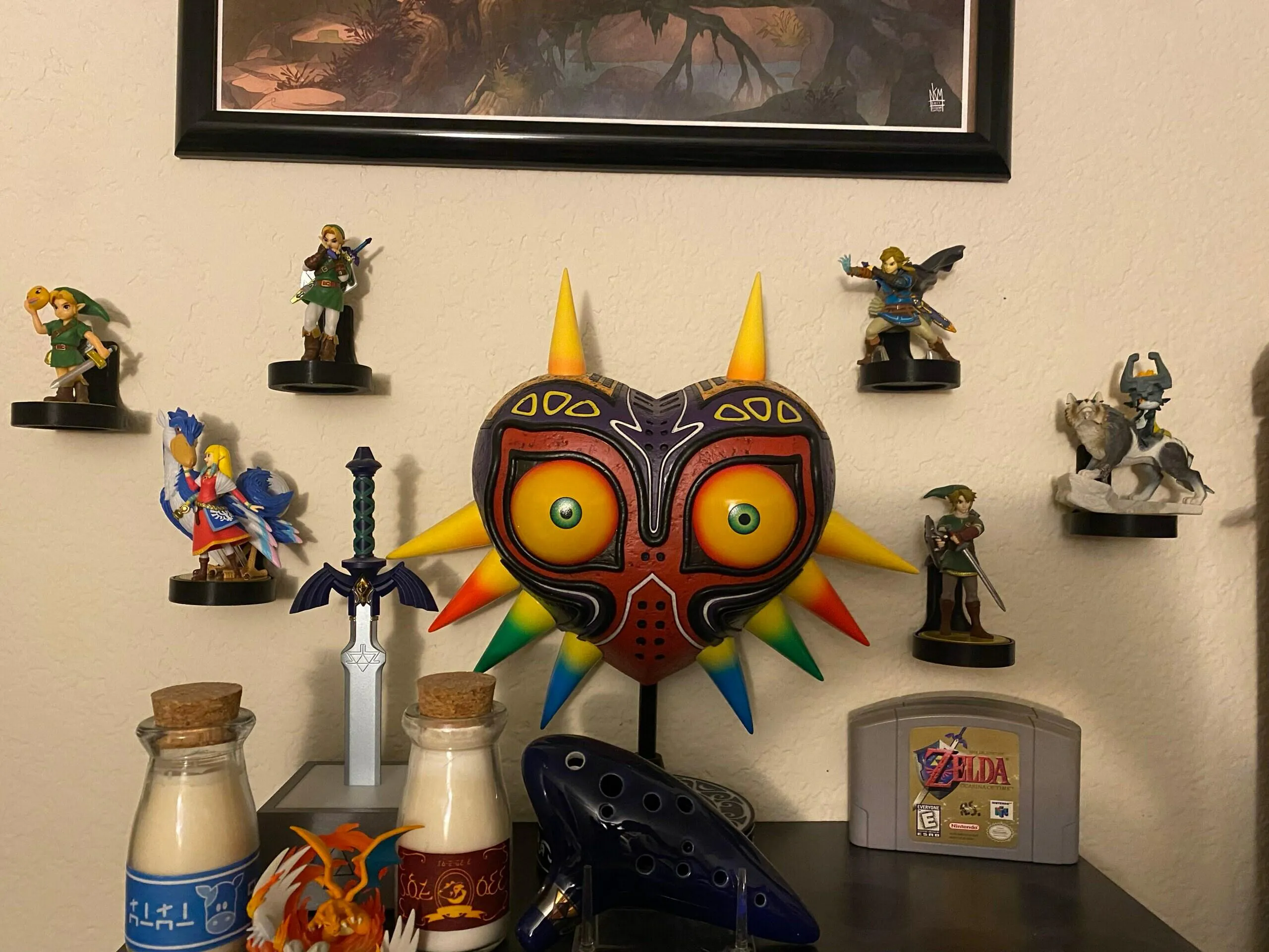 Floating Shelves for Amiibo Accessories | Comes with command strips! N