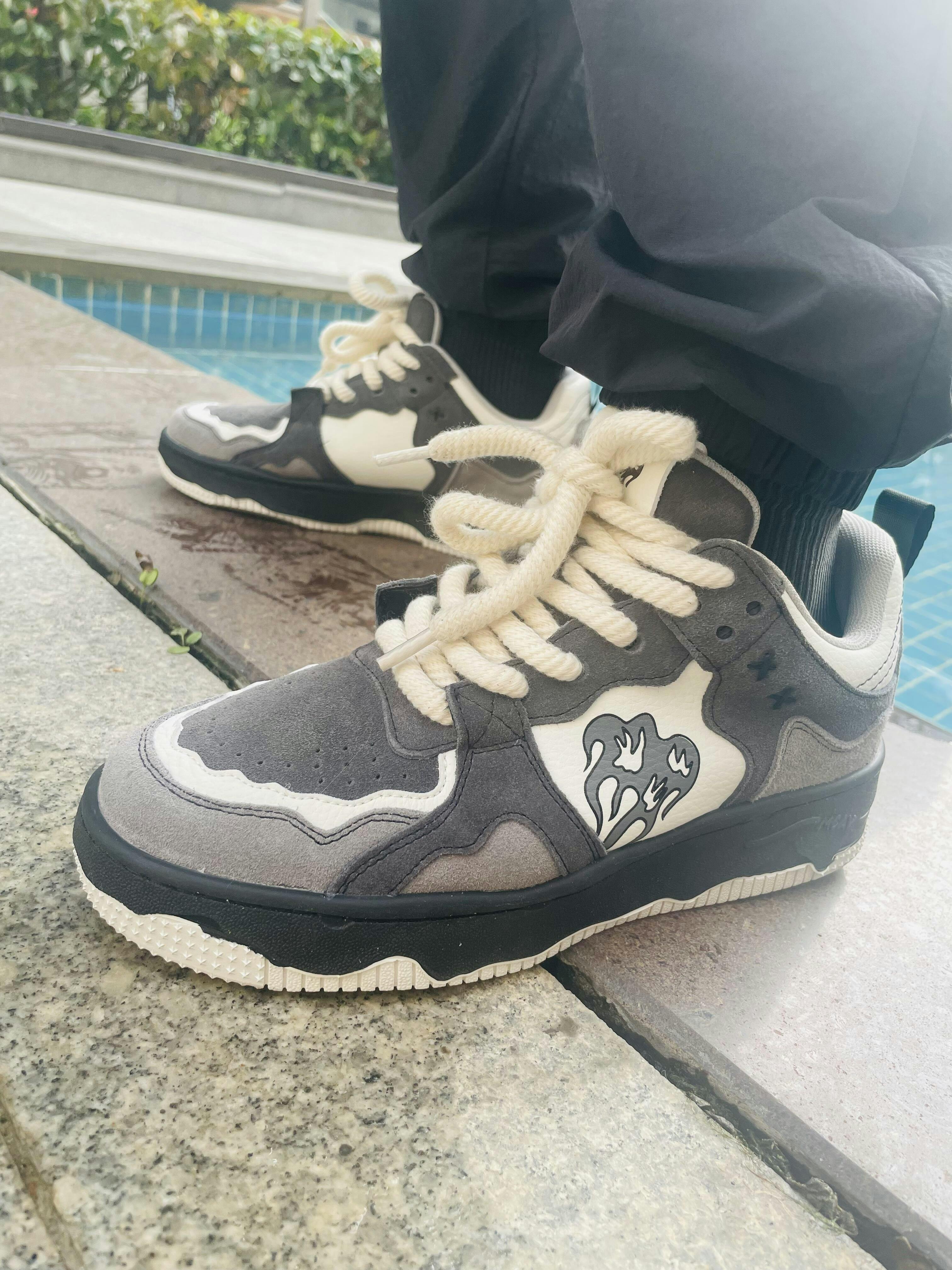 The Supermade Vintage Niche Casual Couple Skate Shoes-1507