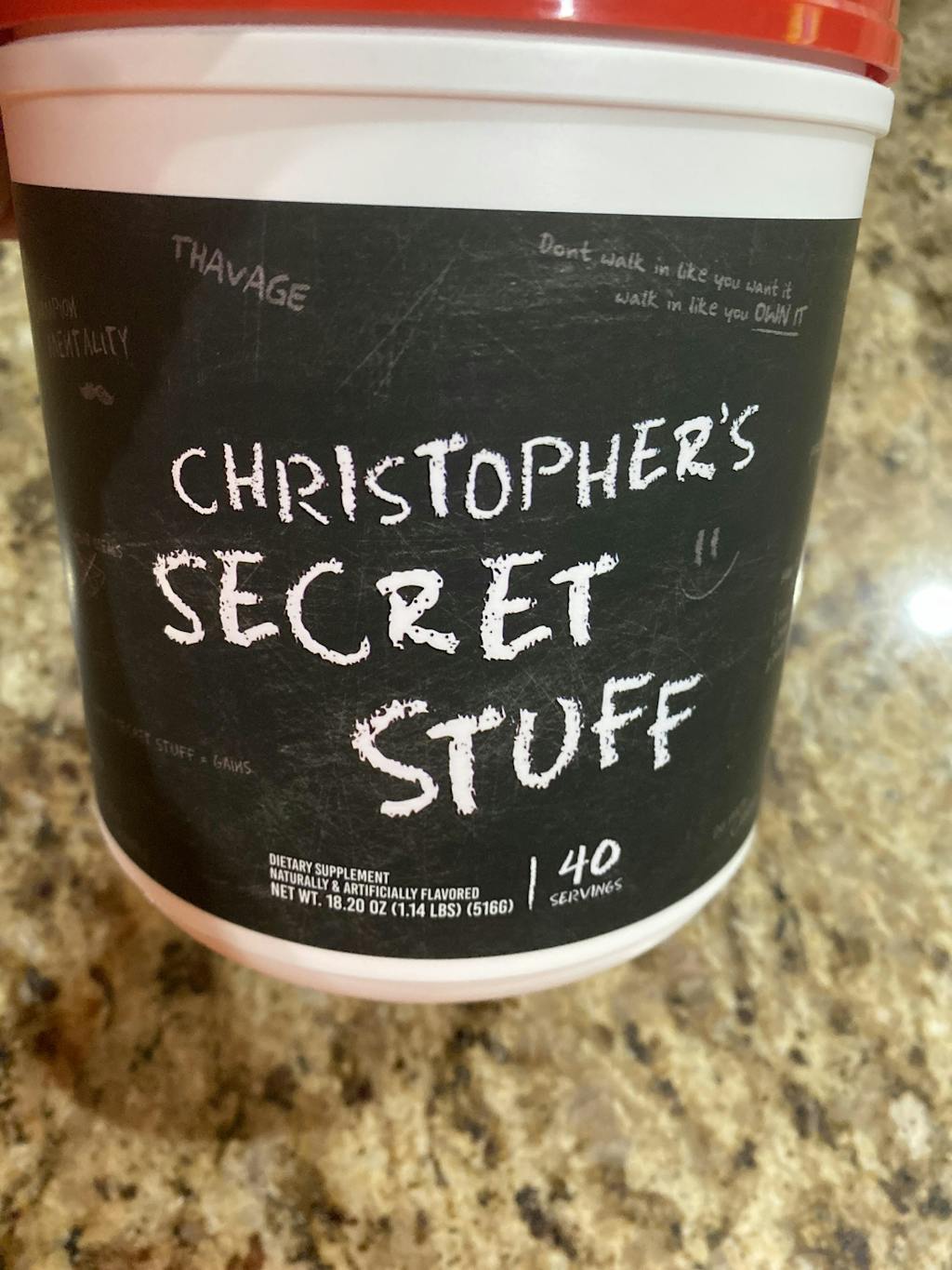 CBUM Thavage Pre-Workout - Christopher's Secret Stuff – Supplement City USA