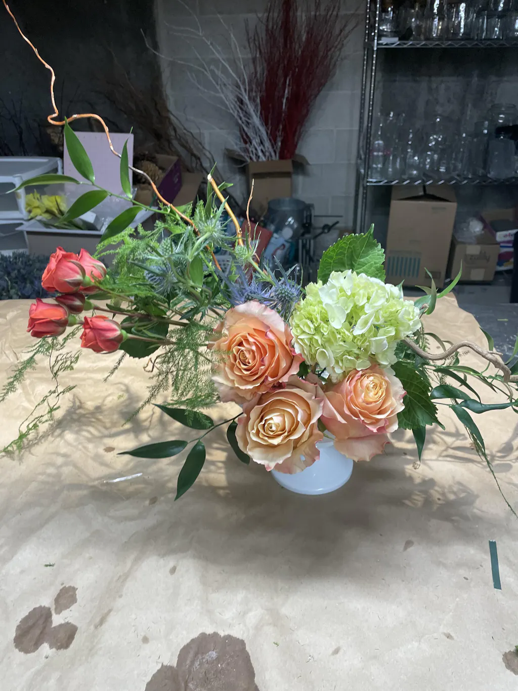 Modern White Plastic Compote Vase | Flower Moxie | DIY Wedding – Flower ...