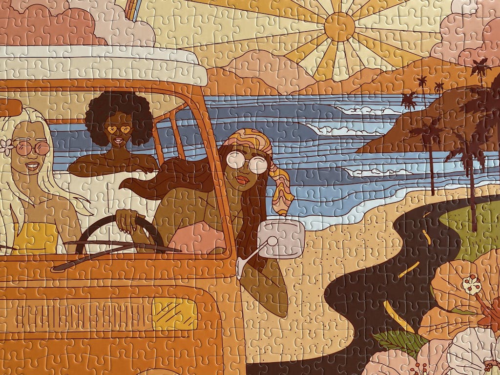 Sunset Groove by Ashley Munson – Surf Shack Puzzles