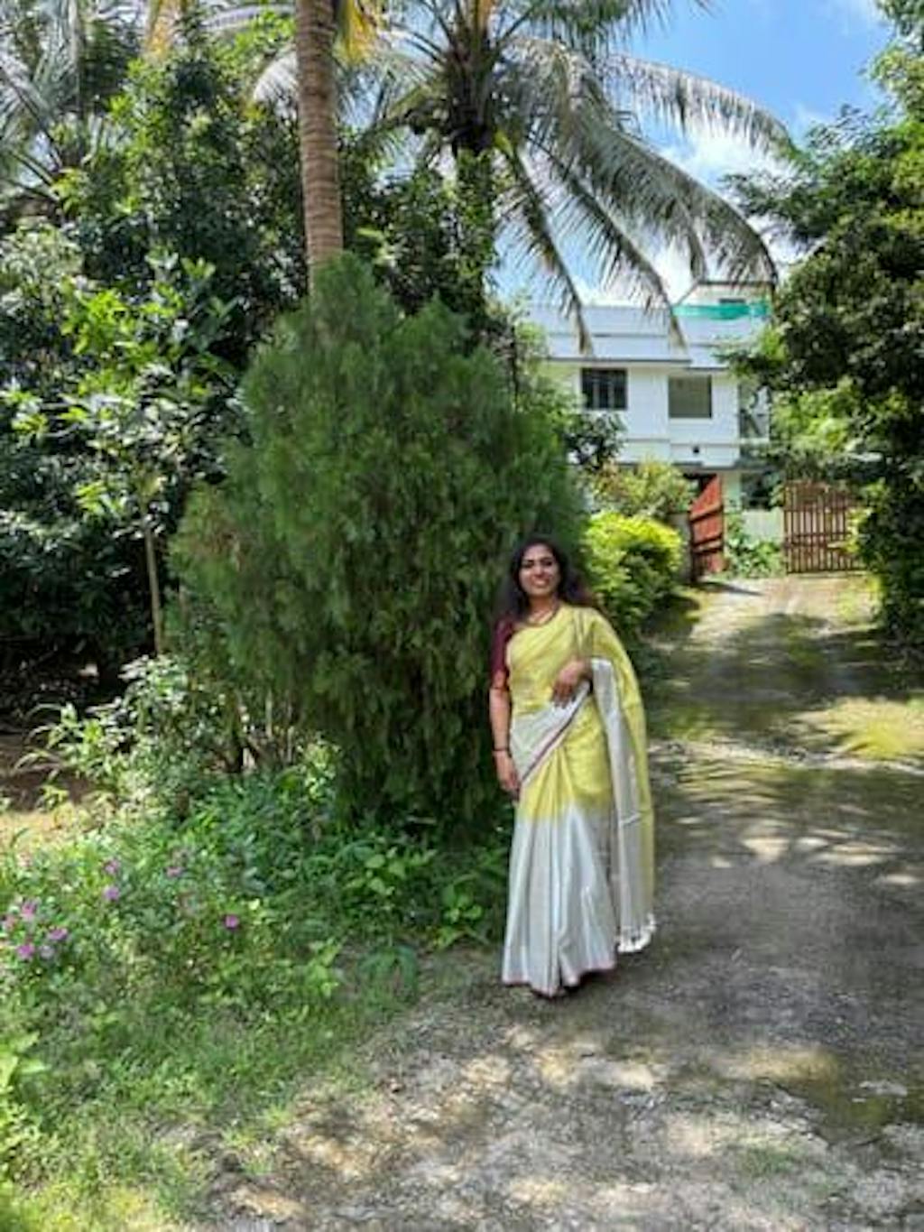 Cotton Zari Kerala Saree In Off White And Gold|Urja|Suta