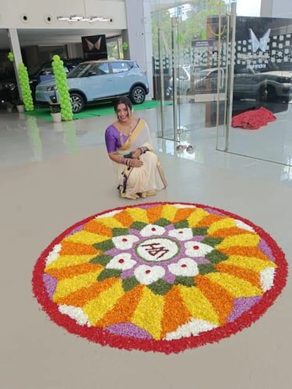 Off White Mulmul Cotton Saree For Onam|Megham|Suta