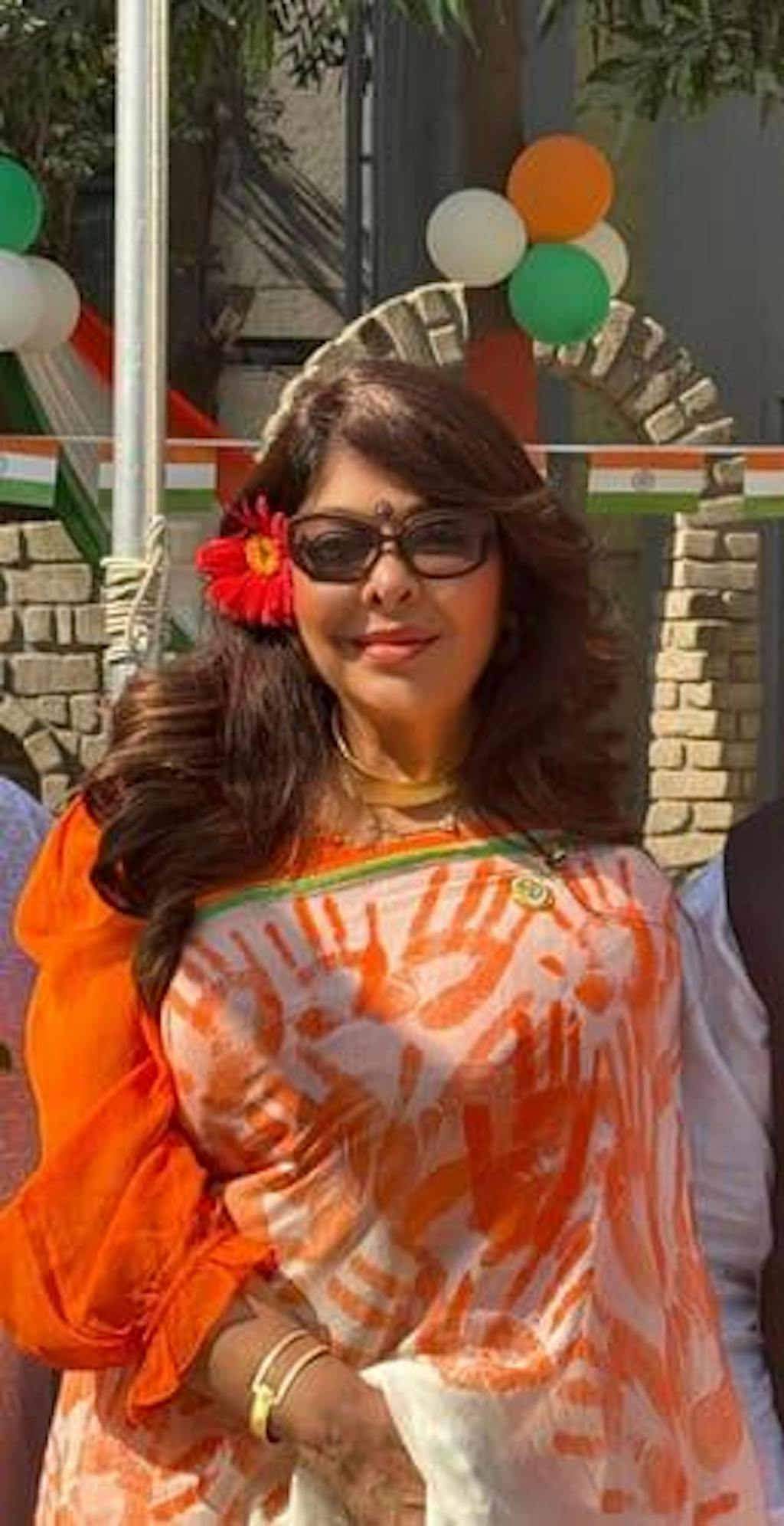 Mulmul Cotton Tiranga Republic Day Saree In White|Chaapa|Suta