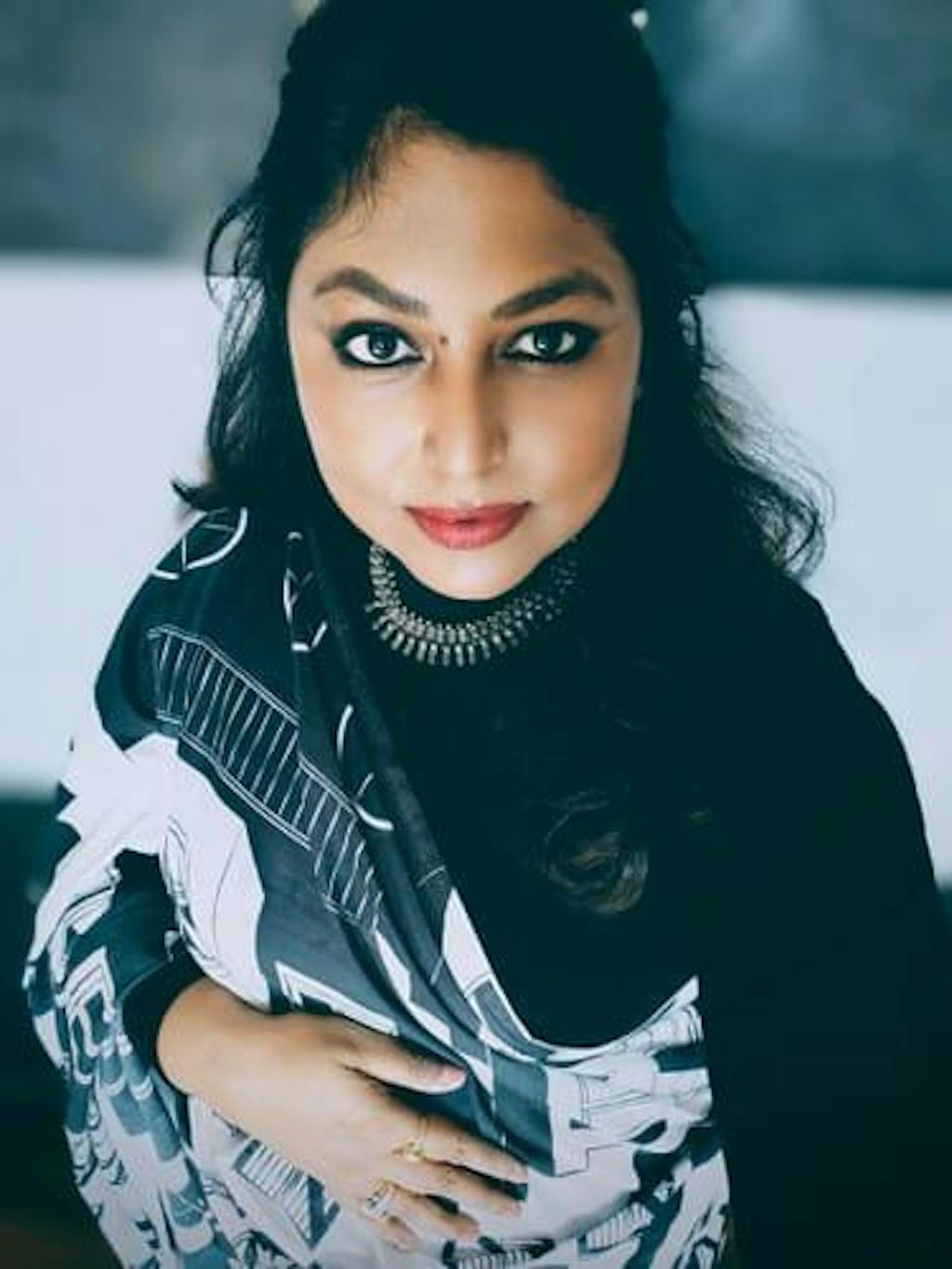 Mul Cotton Quirky Print Saree In Black White|Shehar Walks|Suta