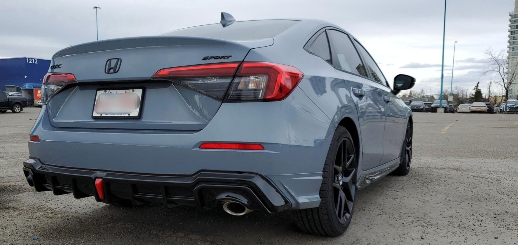 2022-2024 11th Gen Civic Sedan YOFER V2 Night Shadow Rear Apron Corner ...