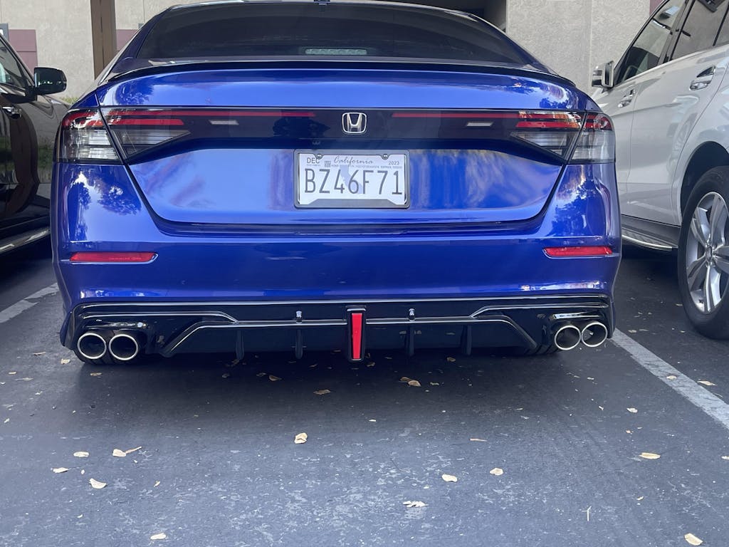 2023-2024 11th Gen Honda Accord ACR Rear Diffuser with Side Spats and ...