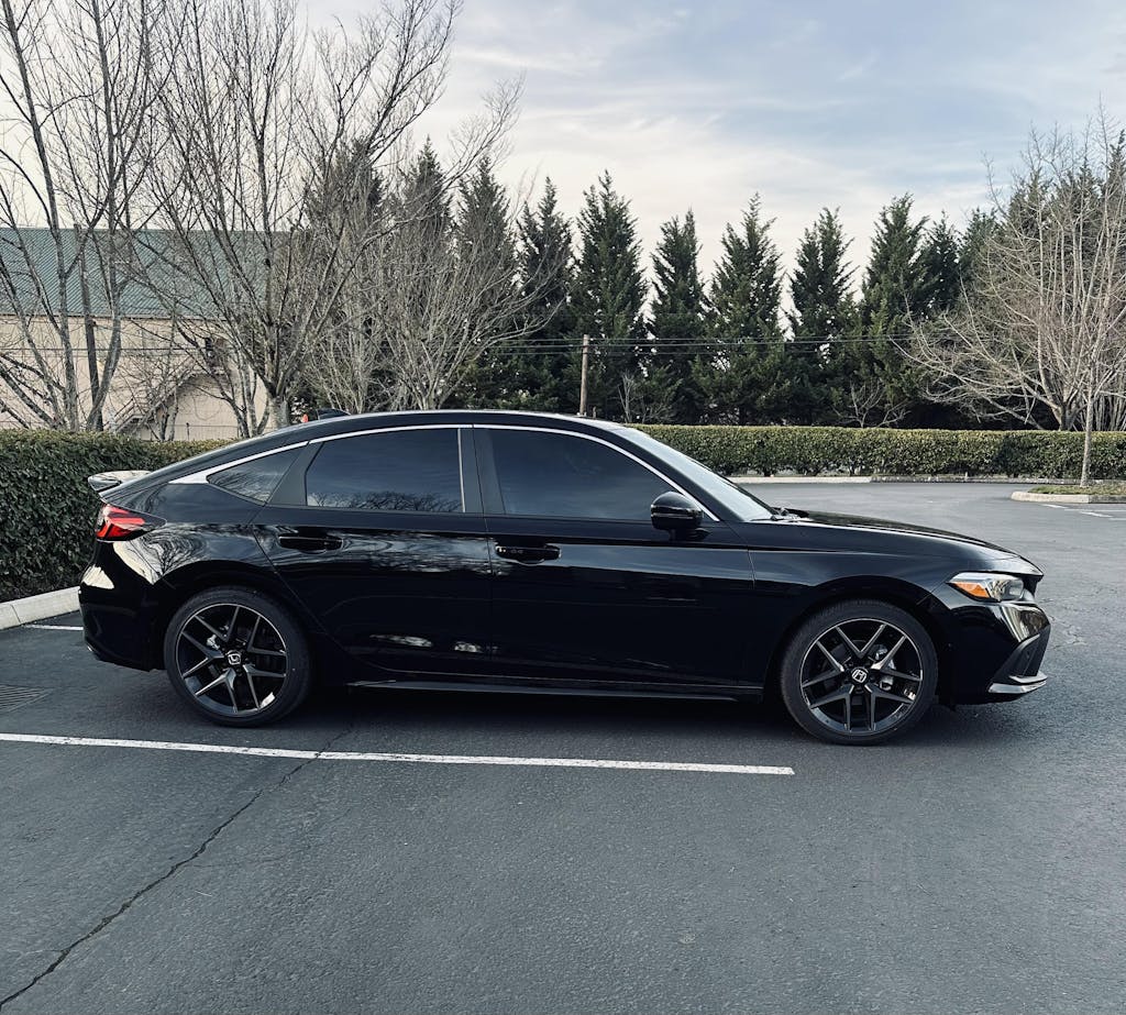 SWA 2022-2025 11th Gen Honda Civic Hatchback Gloss Black Trunk Spoiler ...