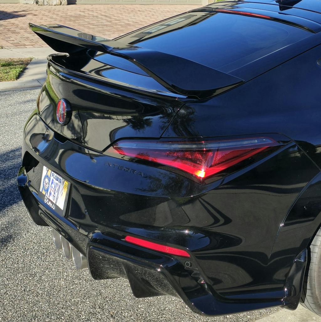 2023-2025 SWA 5th Gen DE4 Acura Integra Gloss Black Rear Diffuser(repl ...